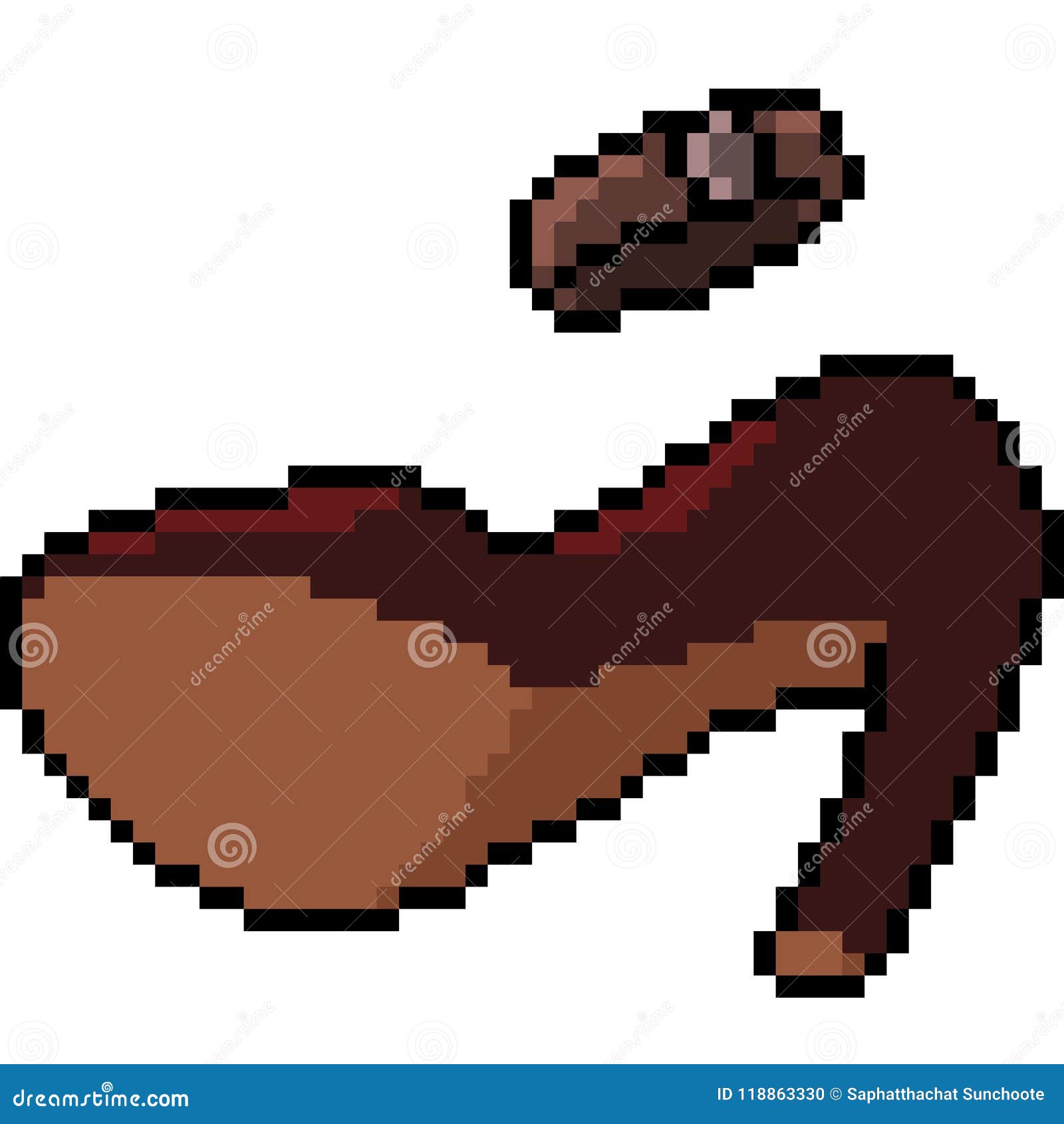 Vector pixel art high heel stock vector. Illustration of wear - 118863330