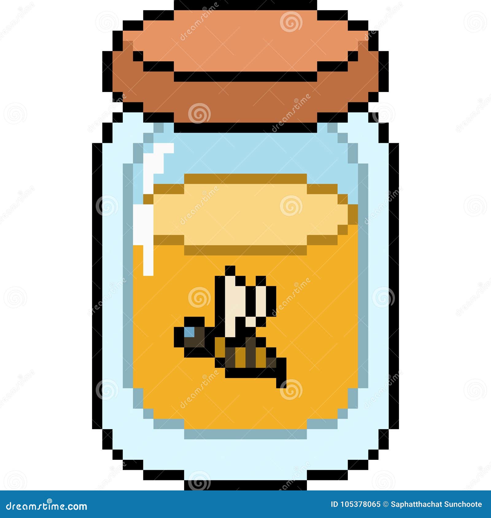 Honey Jar Pixel Art