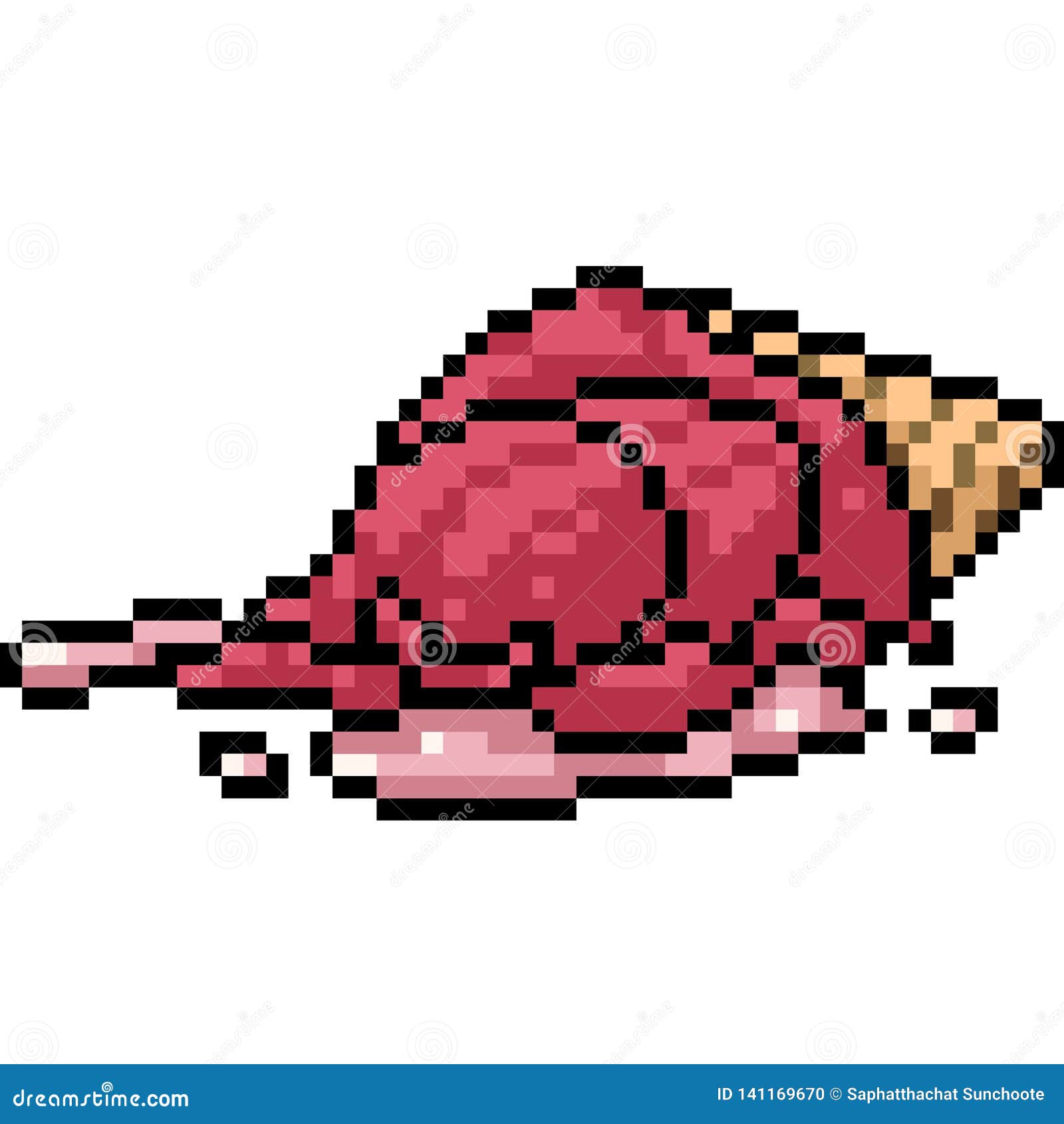 Vector Pixel Art Ice Cream Fall Stock Vector - Illustration of isolated ...