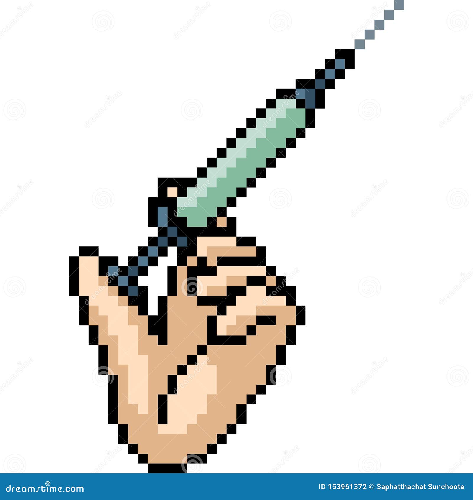 Vector Pixel Art Injection Needle Stock Vector - Illustration of white ...