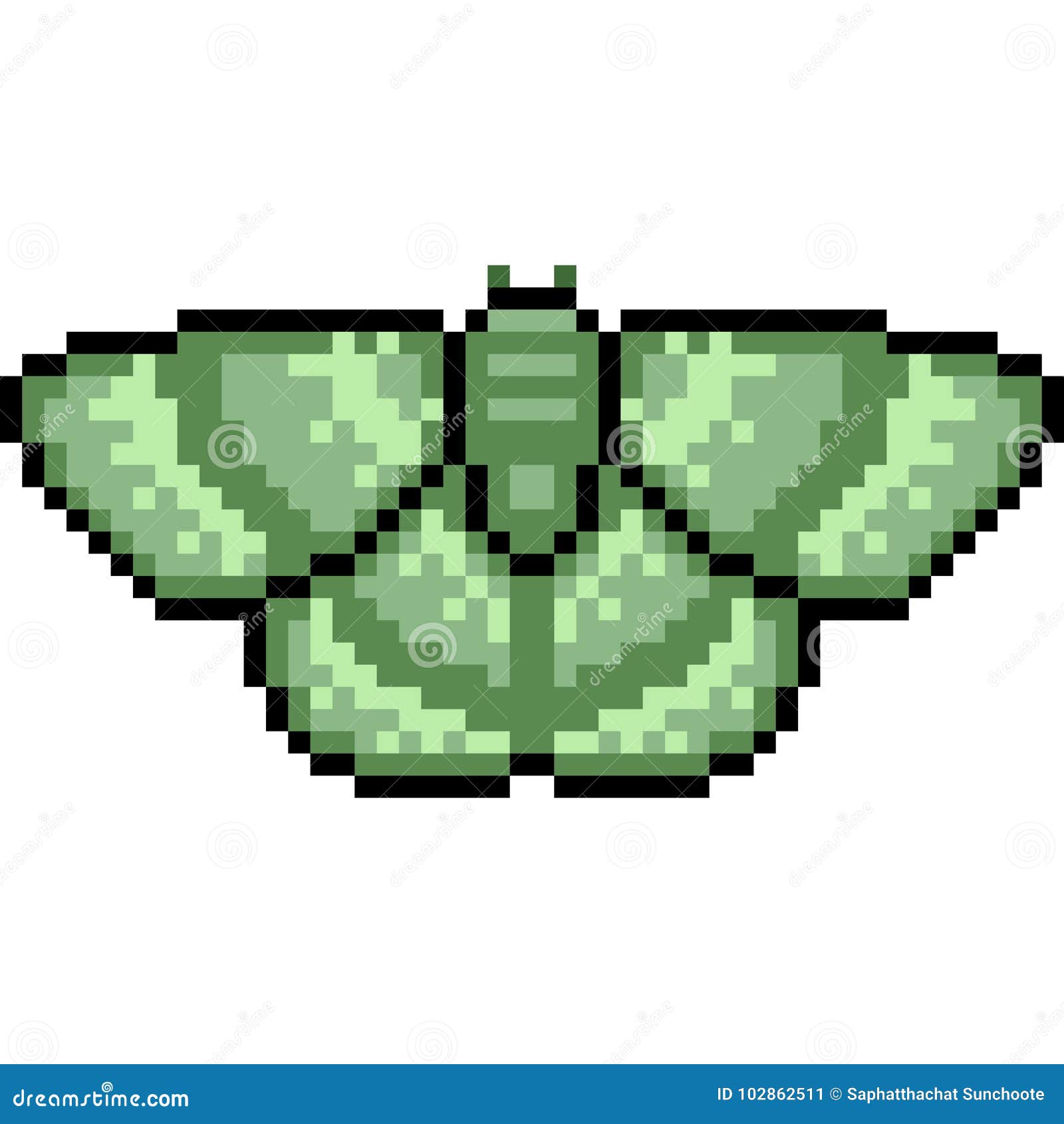 Vector Pixel Art Insect Moth | CartoonDealer.com #102862511