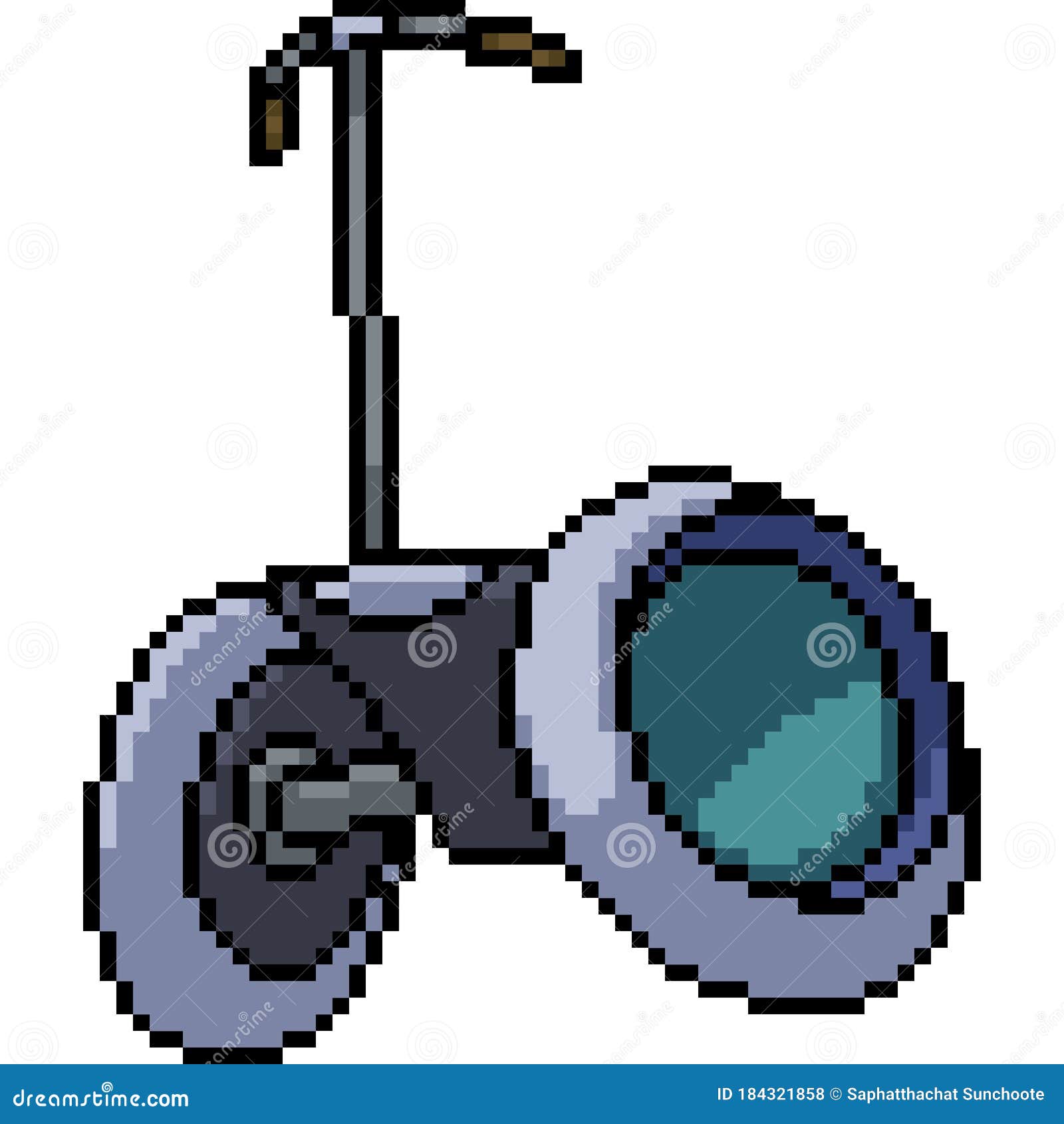 Vector Pixel Art Future Scooter Stock Vector - Illustration of cartoon ...