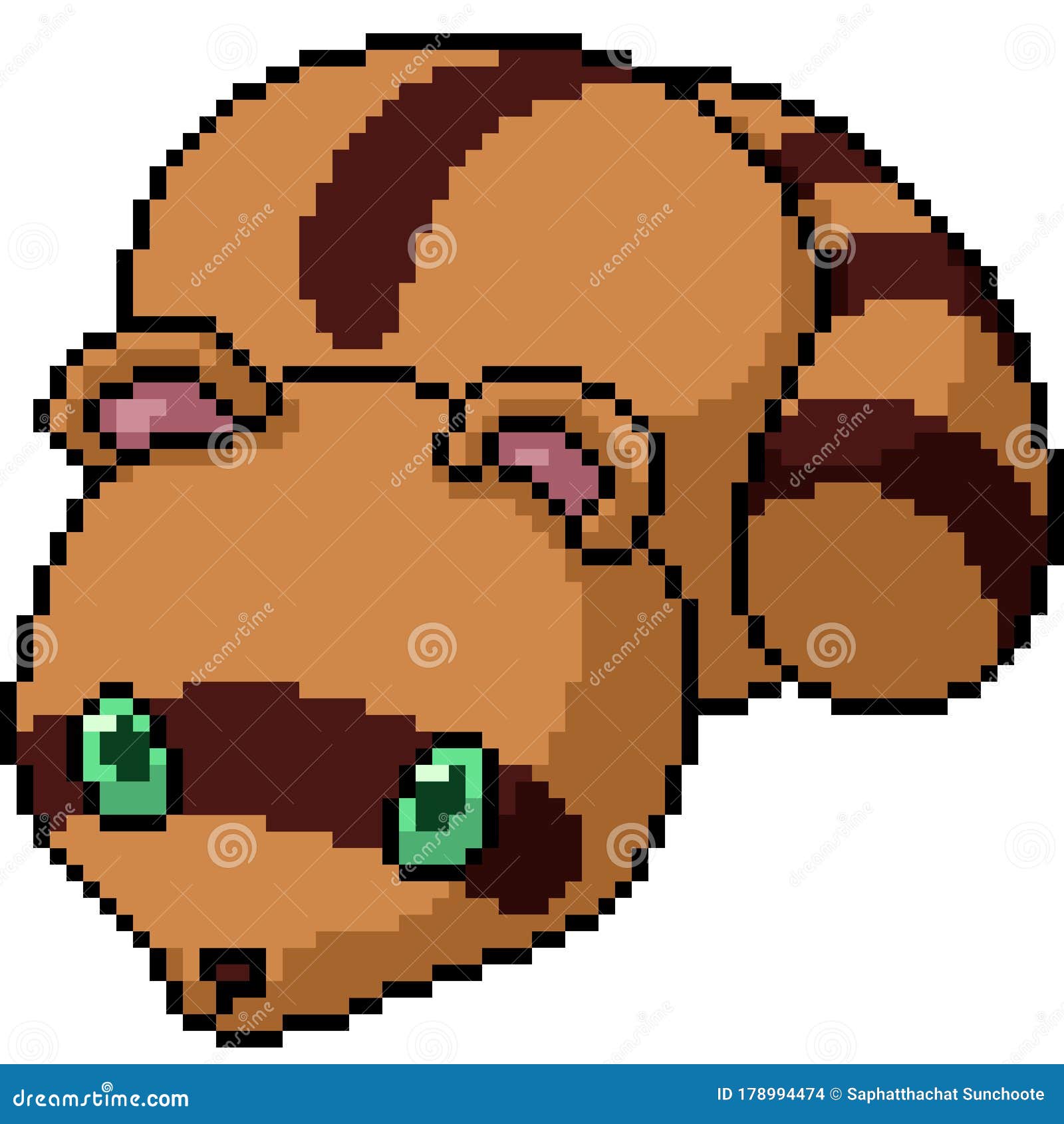 Vector Pixel Art Raccoon Kid Stock Vector - Illustration of raccoon ...