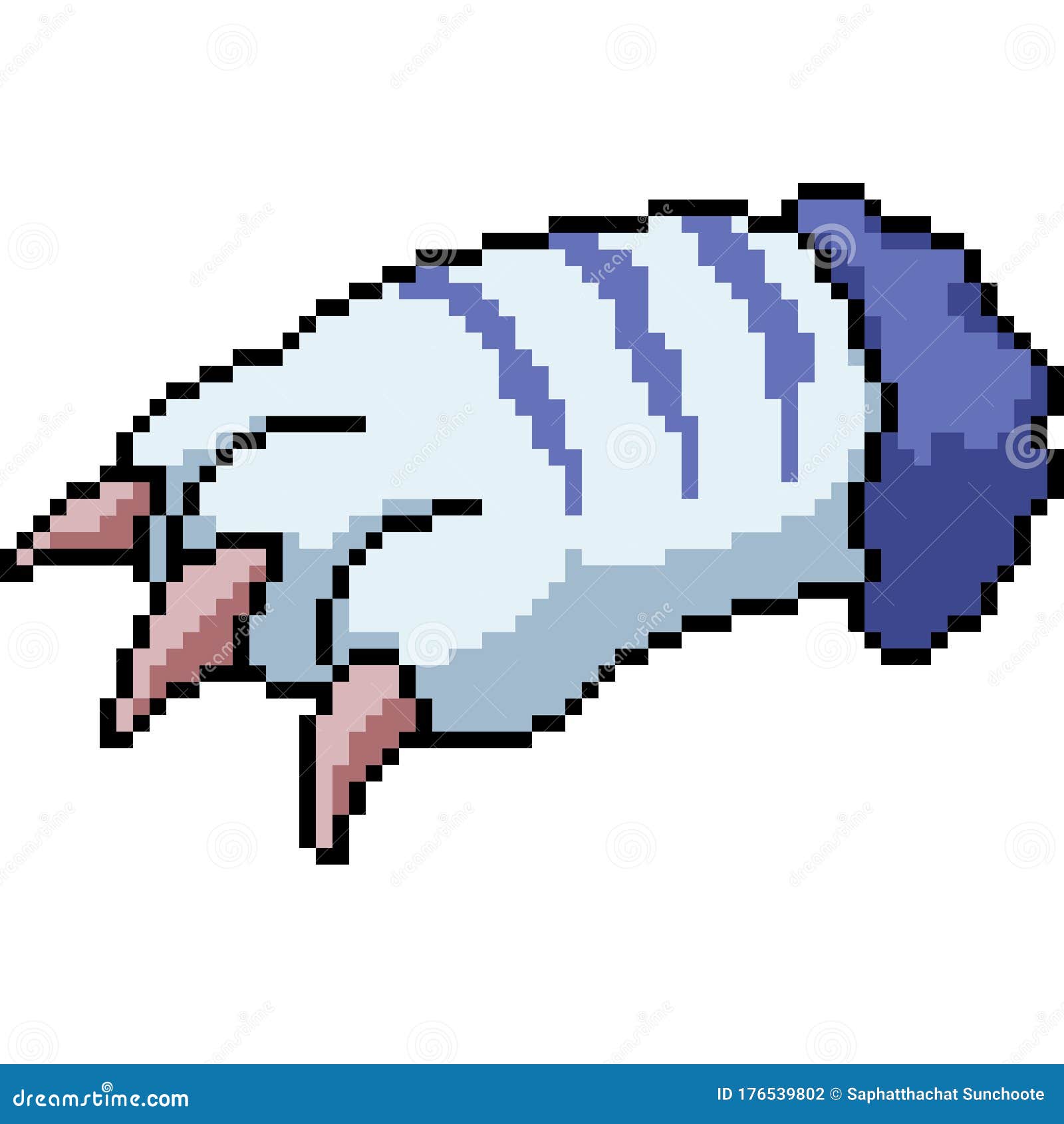 Vector Pixel Art Tiger Claw Stock Vector - Illustration of cartoon ...