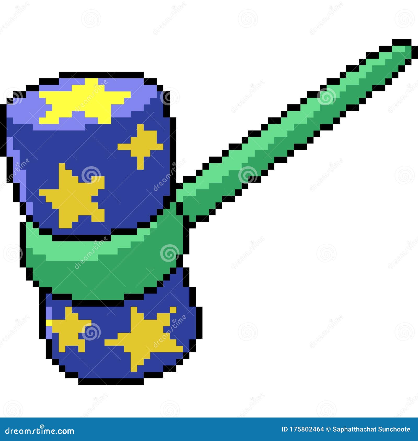 Vector Pixel Art Toy Hammer Stock Vector - Illustration of hammer ...