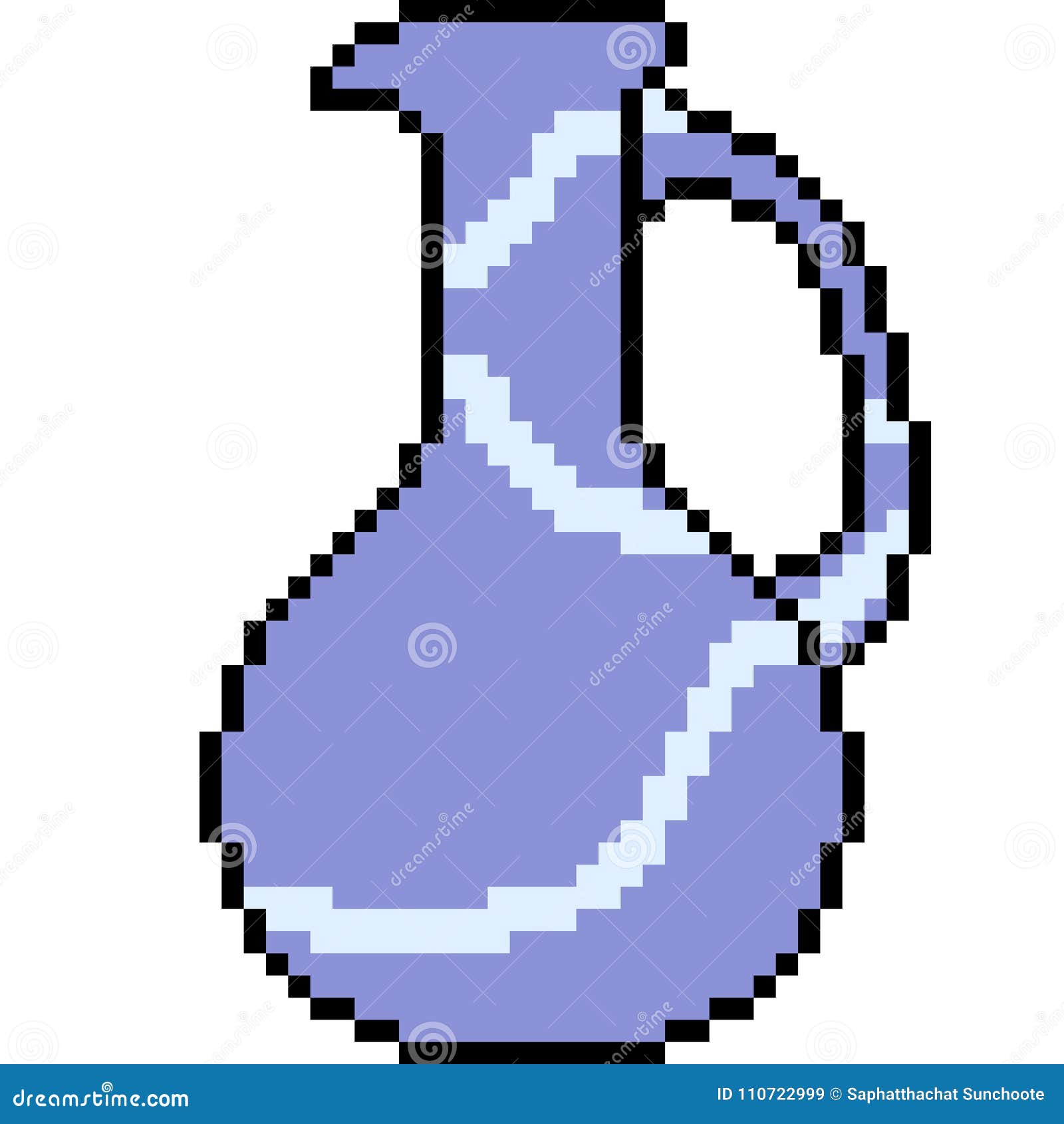 Vector pixel art jar stock vector. Illustration of antique - 110722999