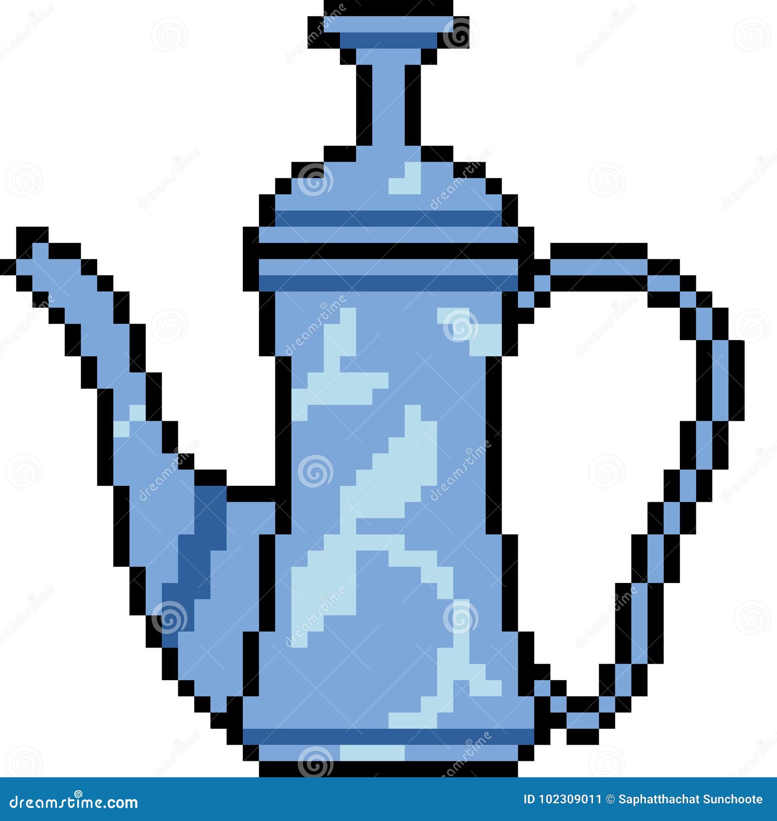 Vector pixel art jar stock vector. Illustration of decoration - 102309011