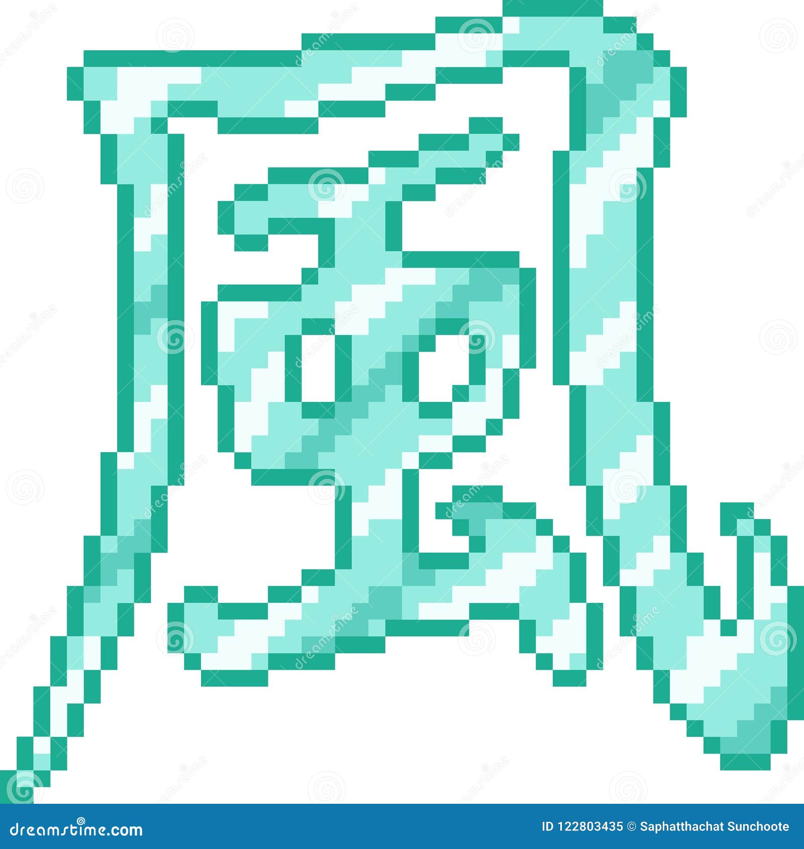 Vector Pixel Art Kanji Wind Stock Vector - Illustration of vector, type ...