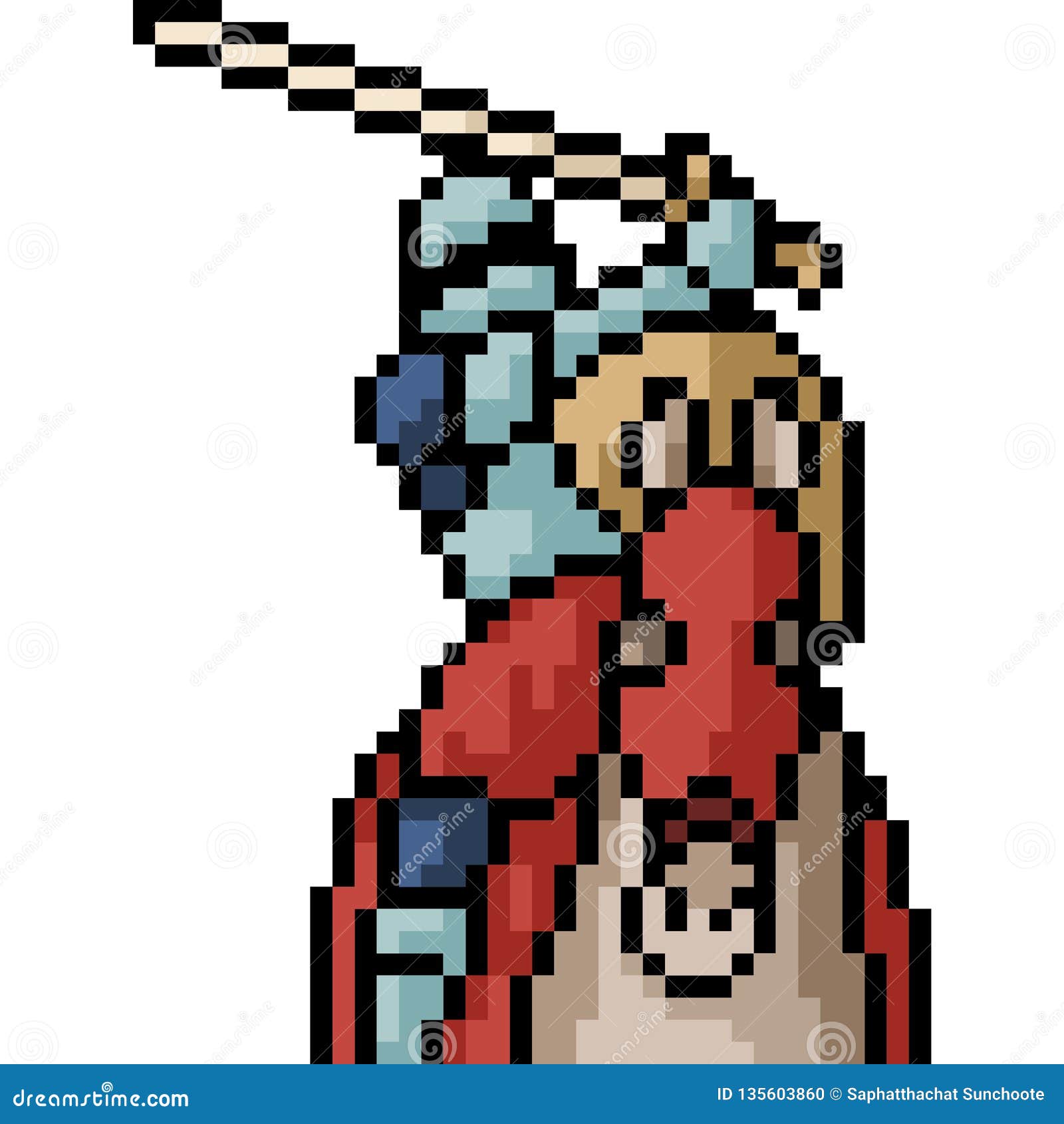 Vector Pixel Art Knight Medieval Stock Vector - Illustration of icon ...