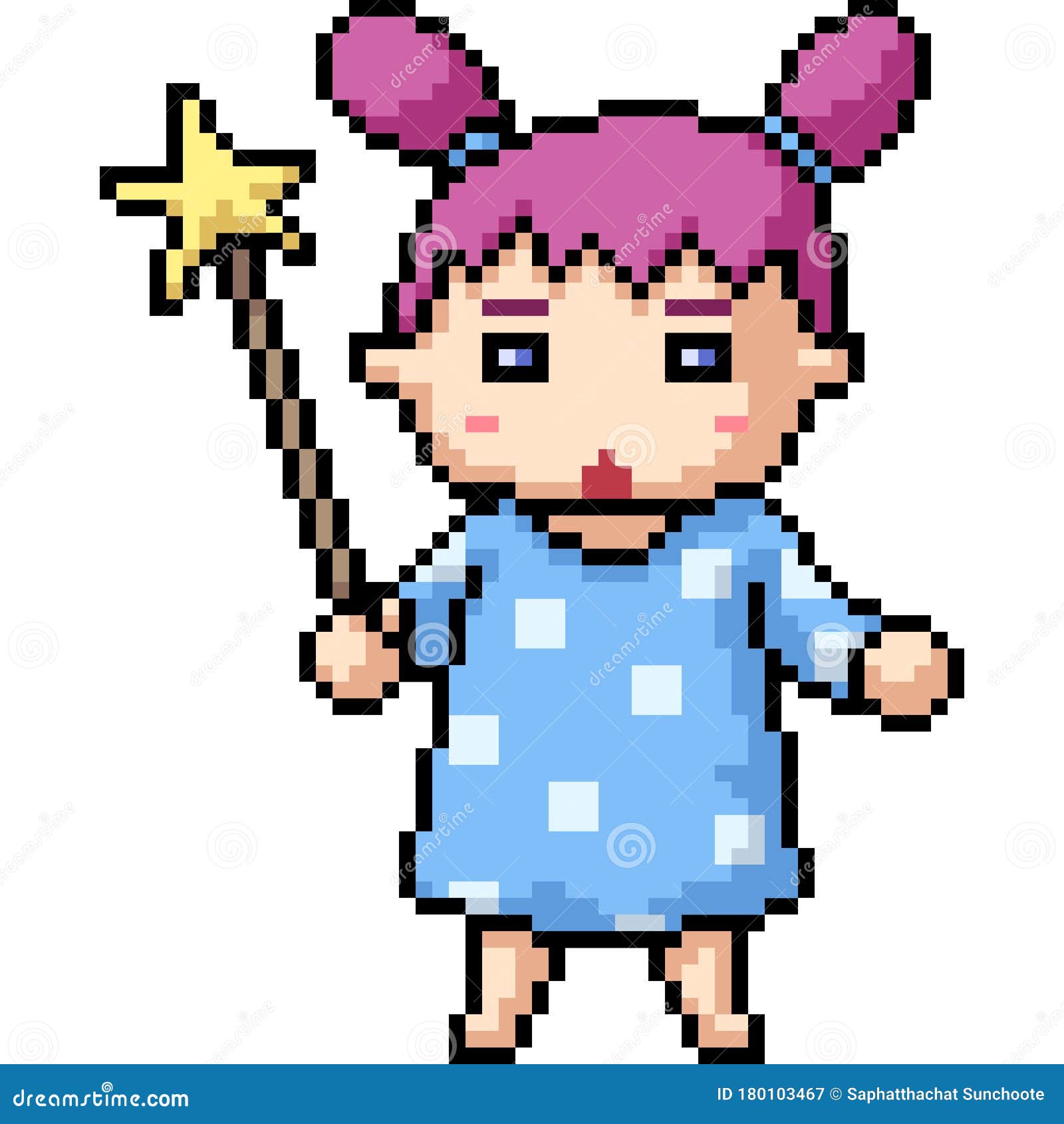 Pixel Art Magic Set. Cartoon Vector | CartoonDealer.com #111917293