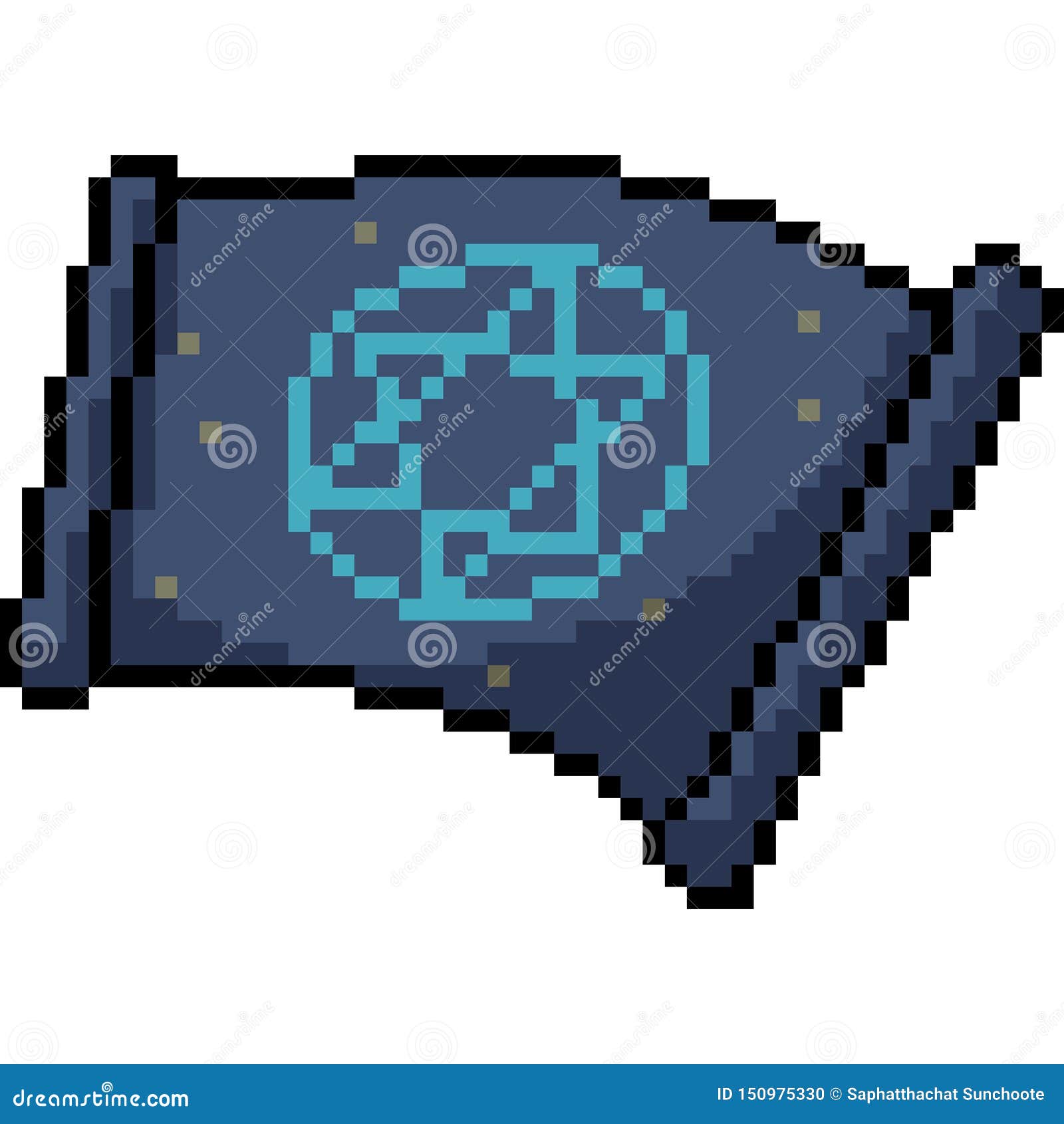 Pop Art Magic Scroll Icon Isolated On Color Background. Decree, Paper ...