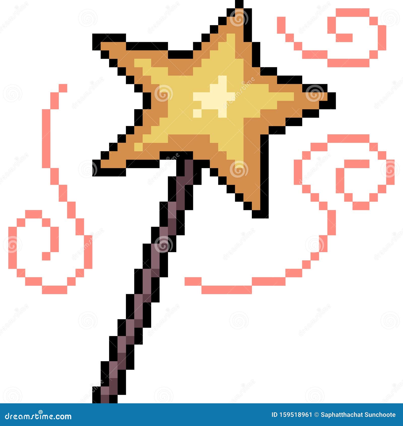 Pixel Art Magic Set. Cartoon Vector | CartoonDealer.com #111917293