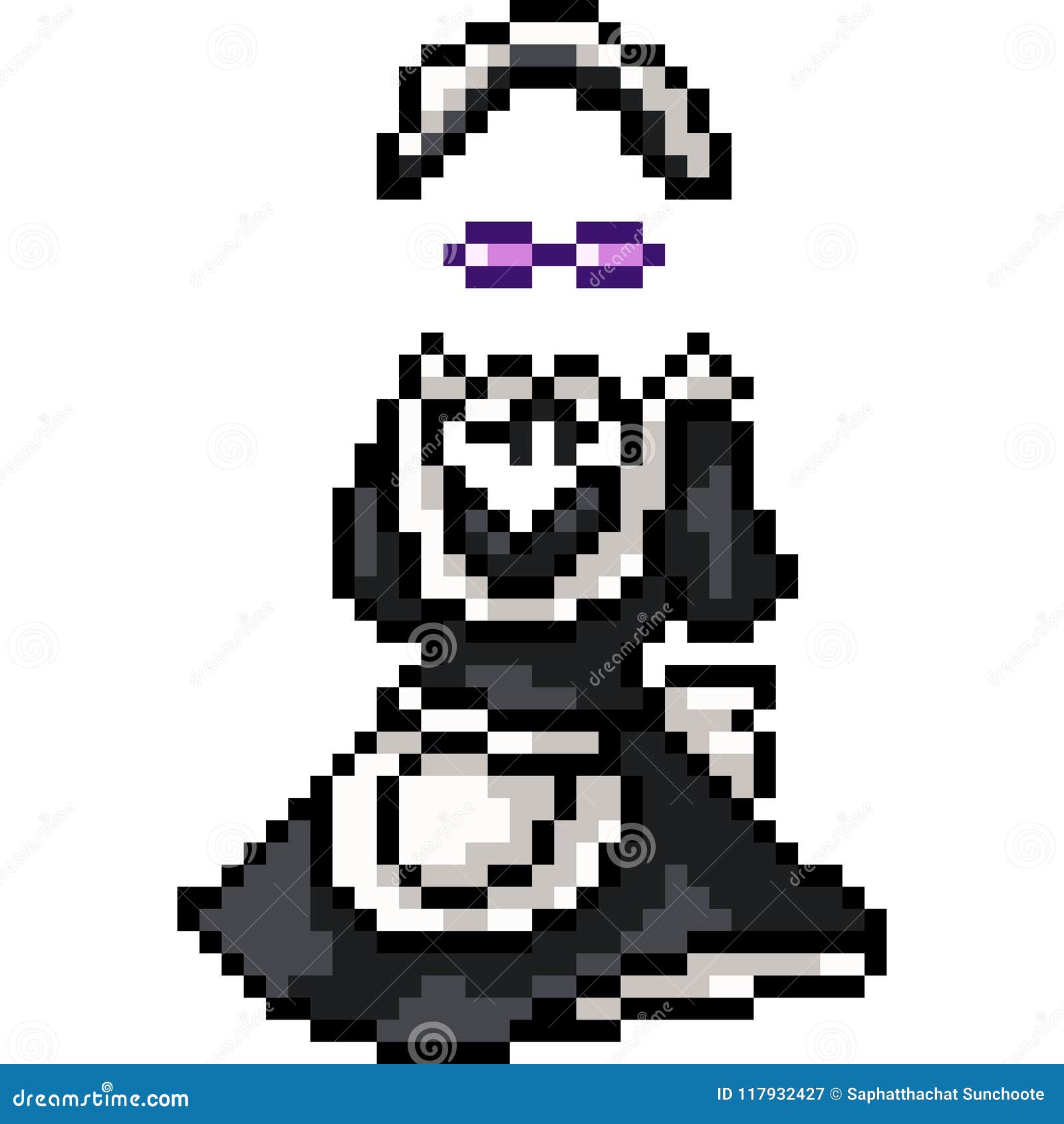 Vector Pixel Art Maid Uniform Stock Vector - Illustration of pixel ...