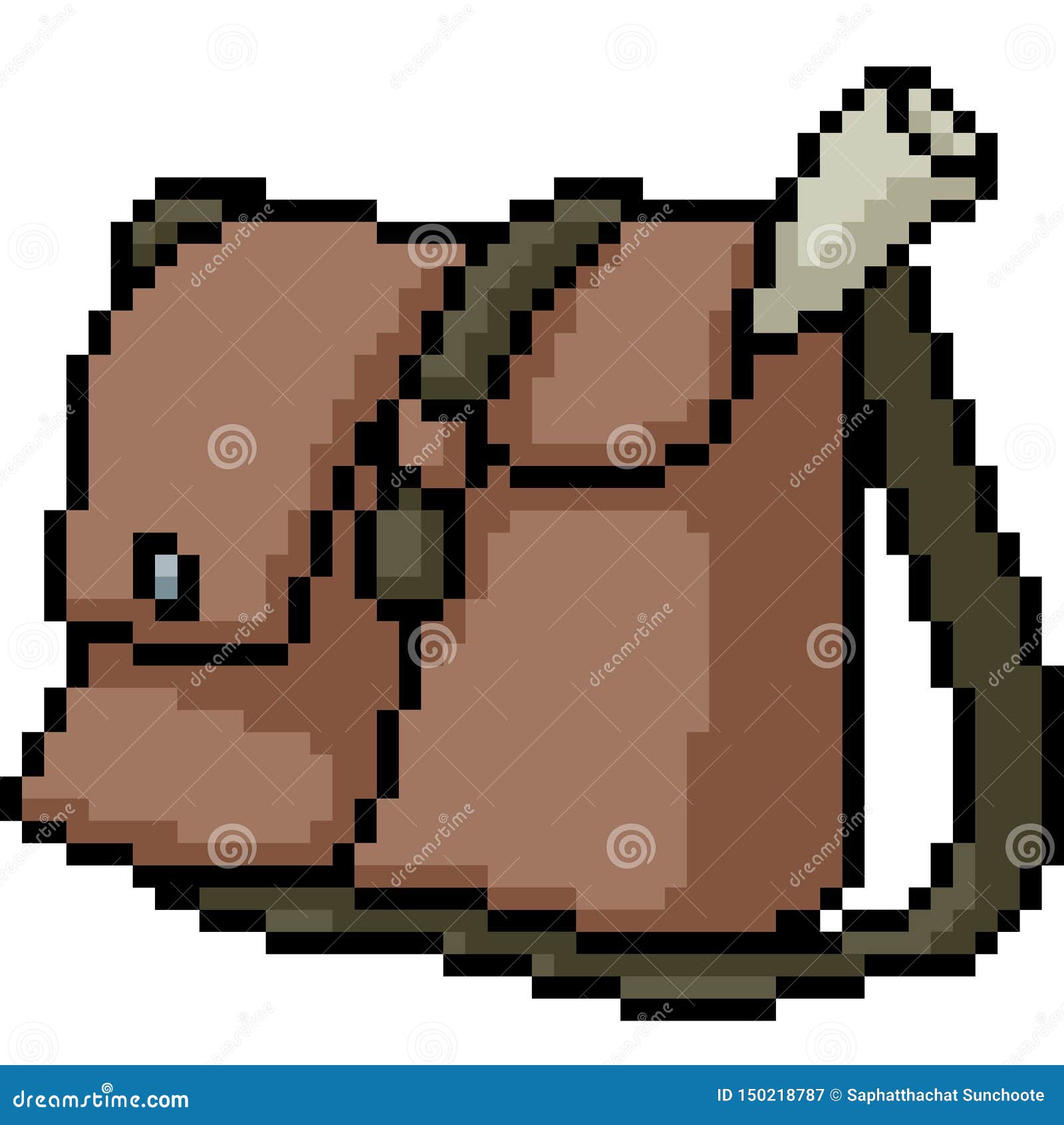 Vector Pixel Art Mailbag | CartoonDealer.com #150218787