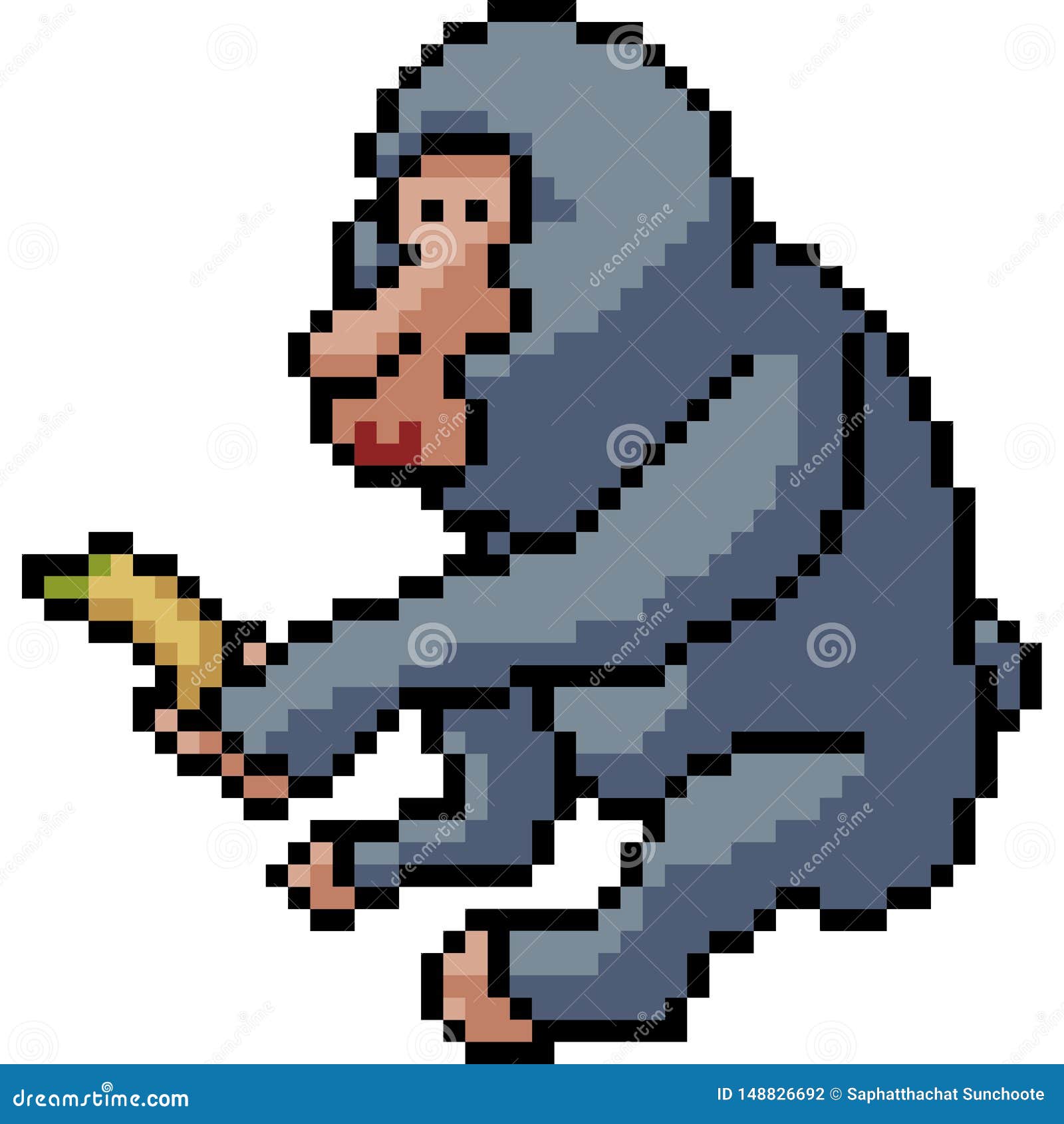 Pixel Art Monkey Stock Illustrations – 131 Pixel Art Monkey Stock ...