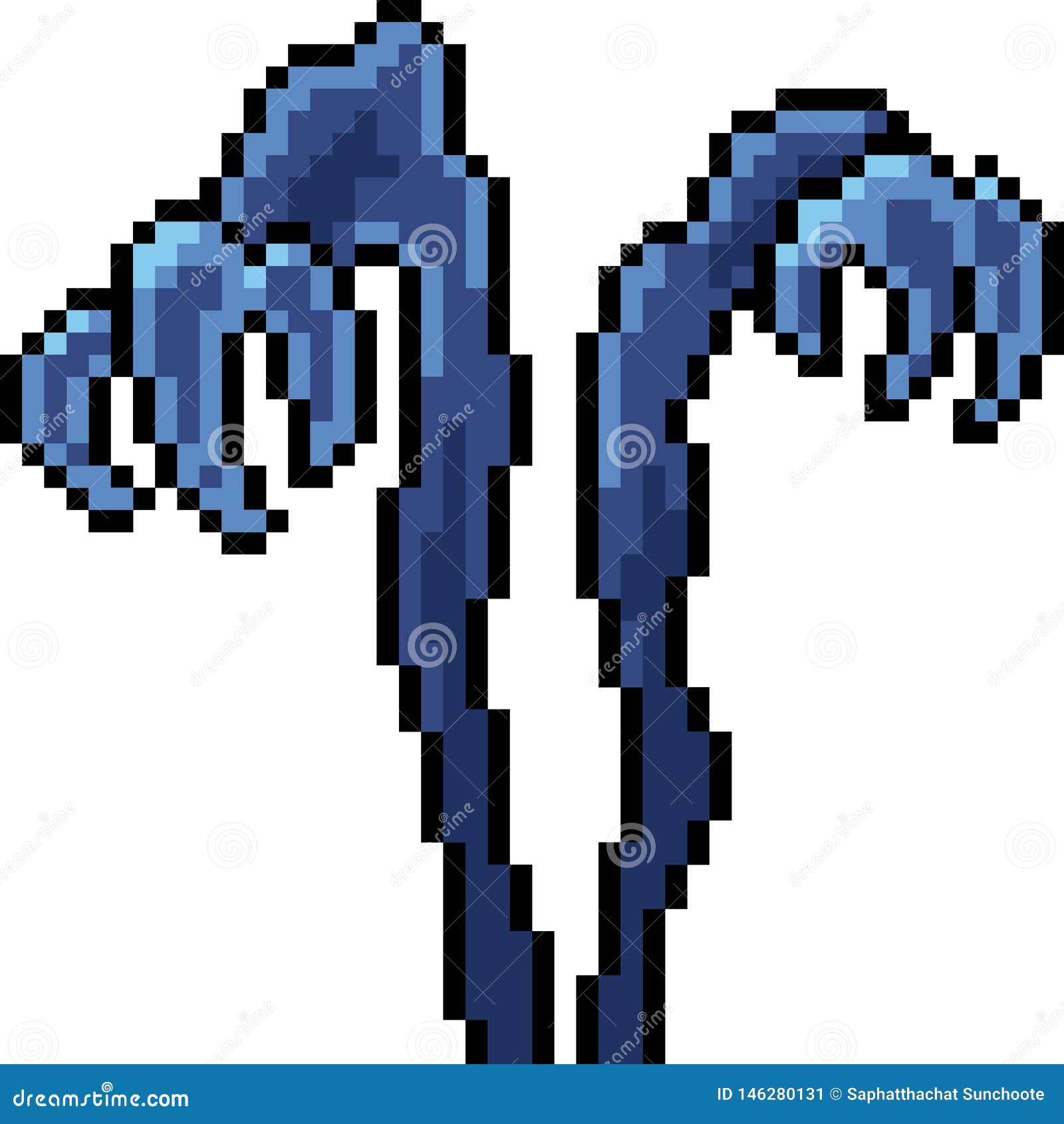 Skeletal Dragon Pixel Art