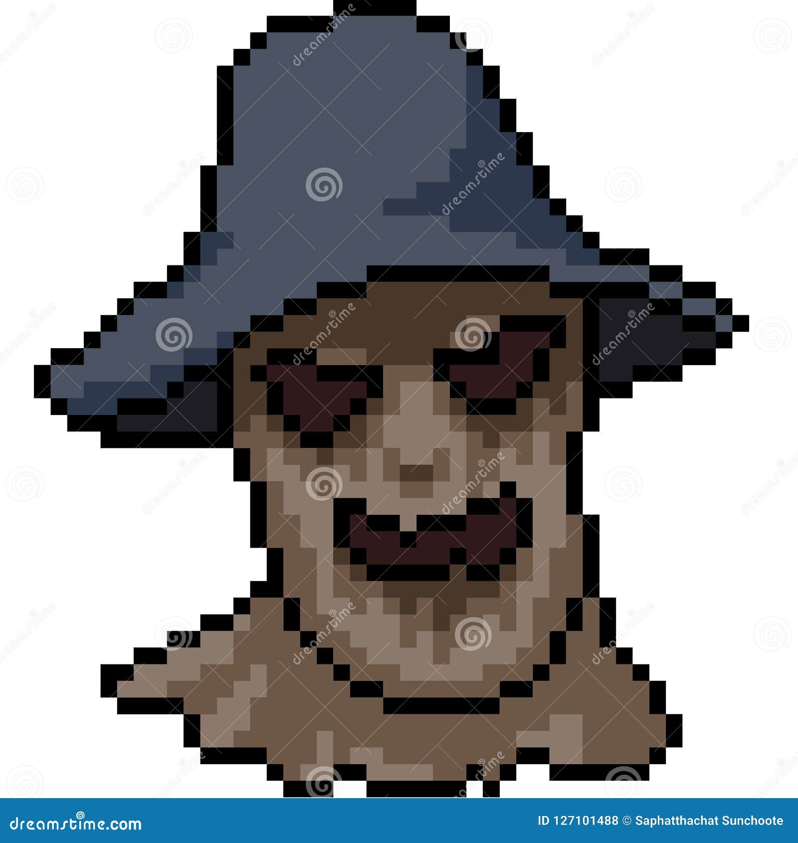 Vector Pixel Art Murderer Mask Stock Vector - Illustration of devil ...