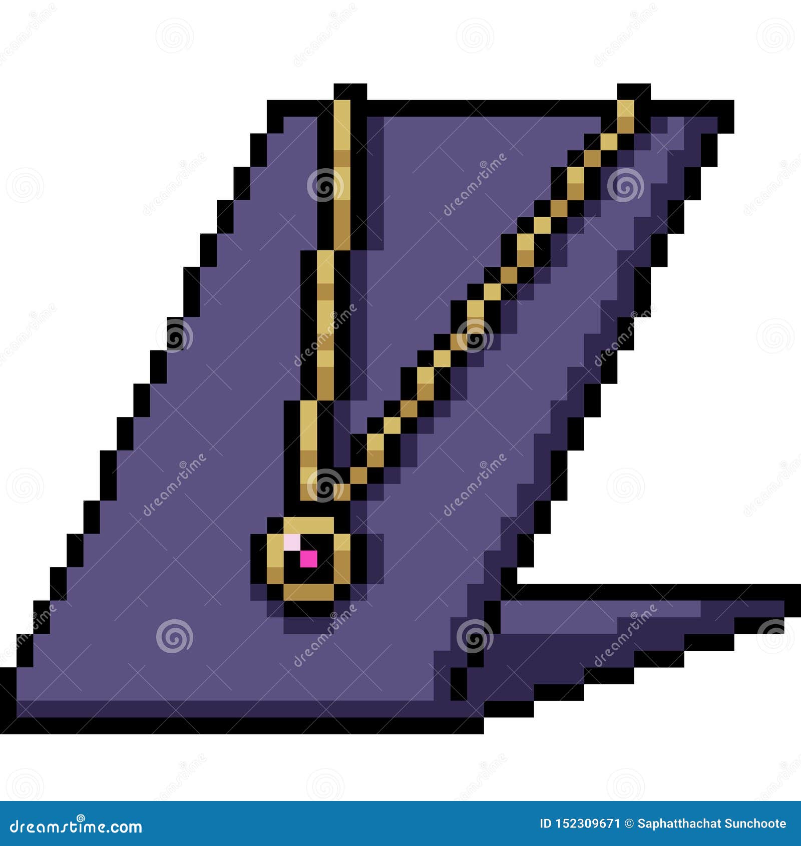 Vector pixel art necklace stock vector. Illustration of isolated ...