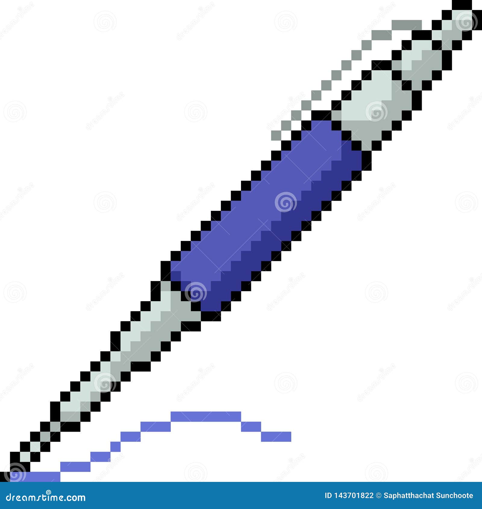 Vector pixel art pen write stock vector. Illustration of write - 143701822