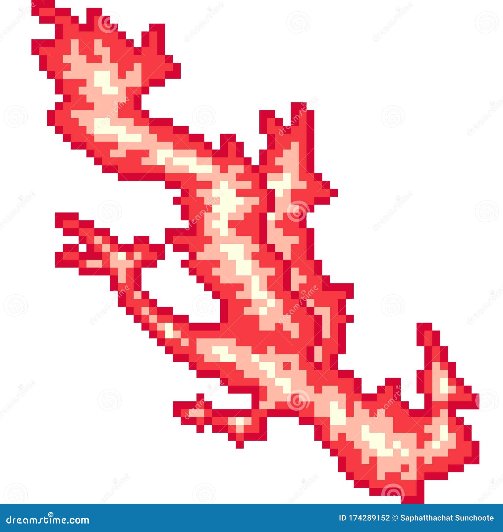 Vector pixel art phoenix ilustración del vector. Ilustración de efecto ...