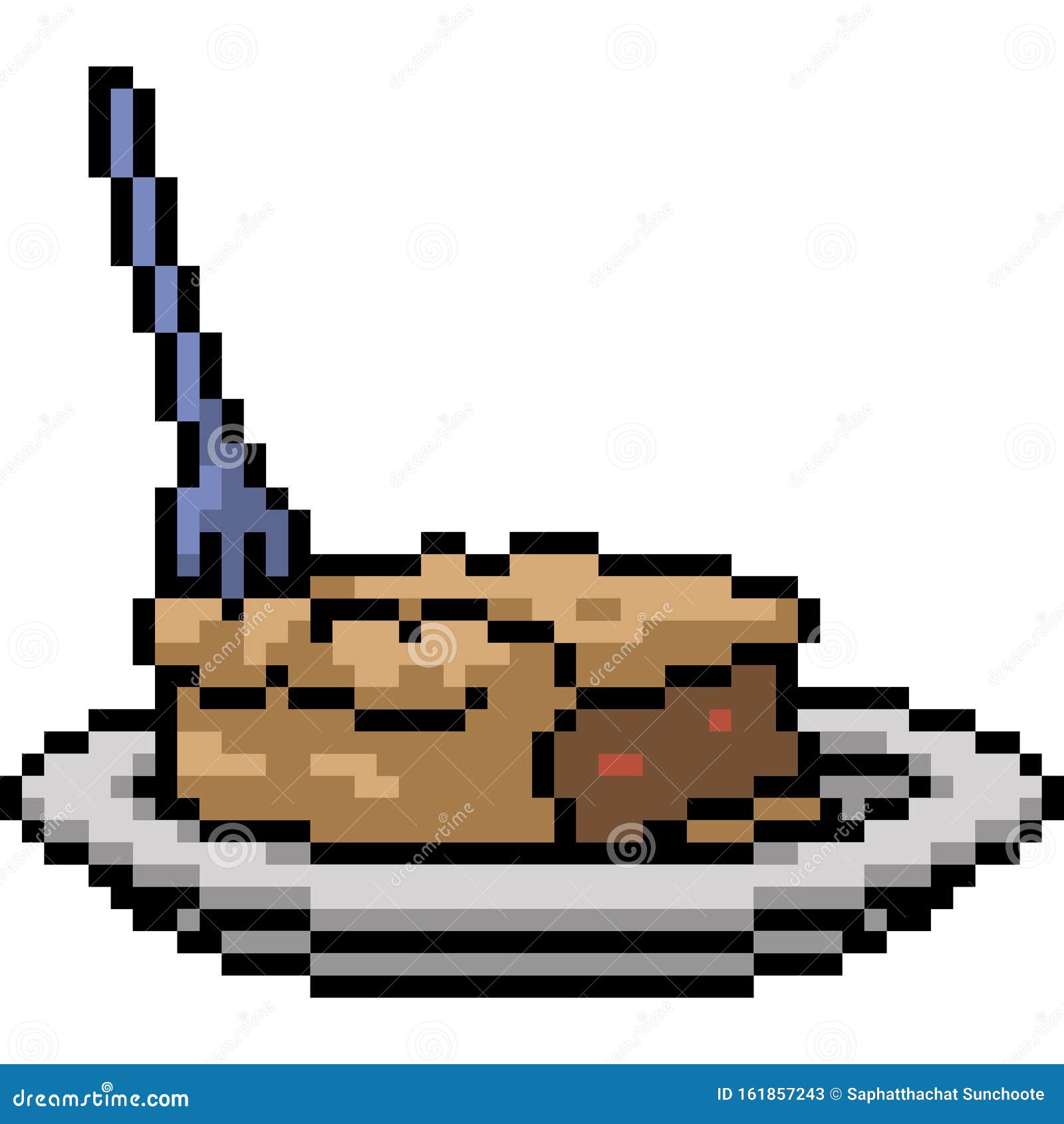 Vector pixel art pie vektor abbildung. Illustration von biss - 161857243