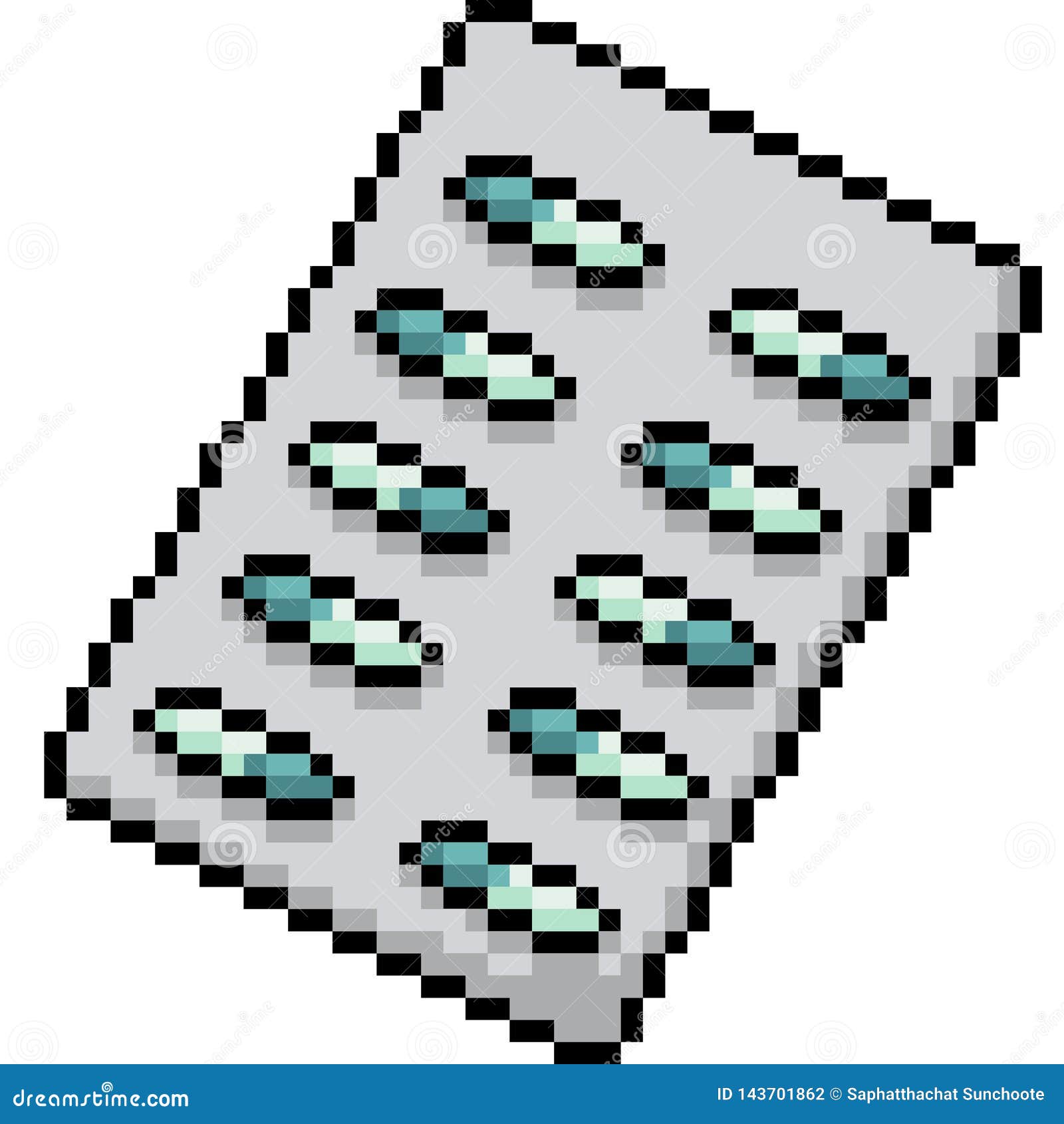 Vector pixel art pill stock vector. Illustration of cure - 143701862