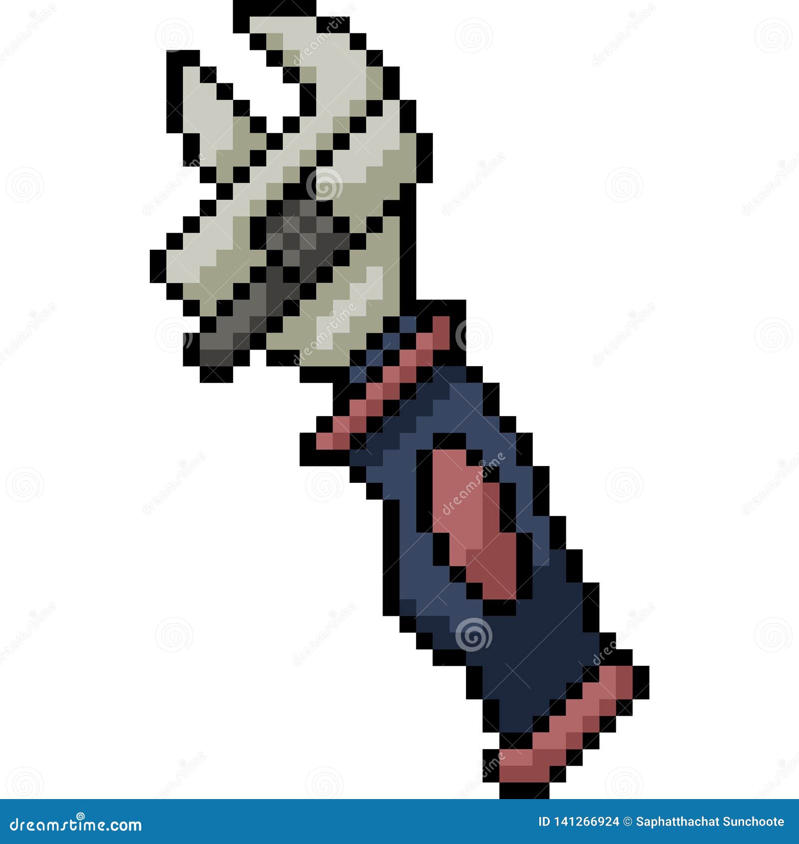 Vector pixel art plier stock vector. Illustration of iron - 141266924