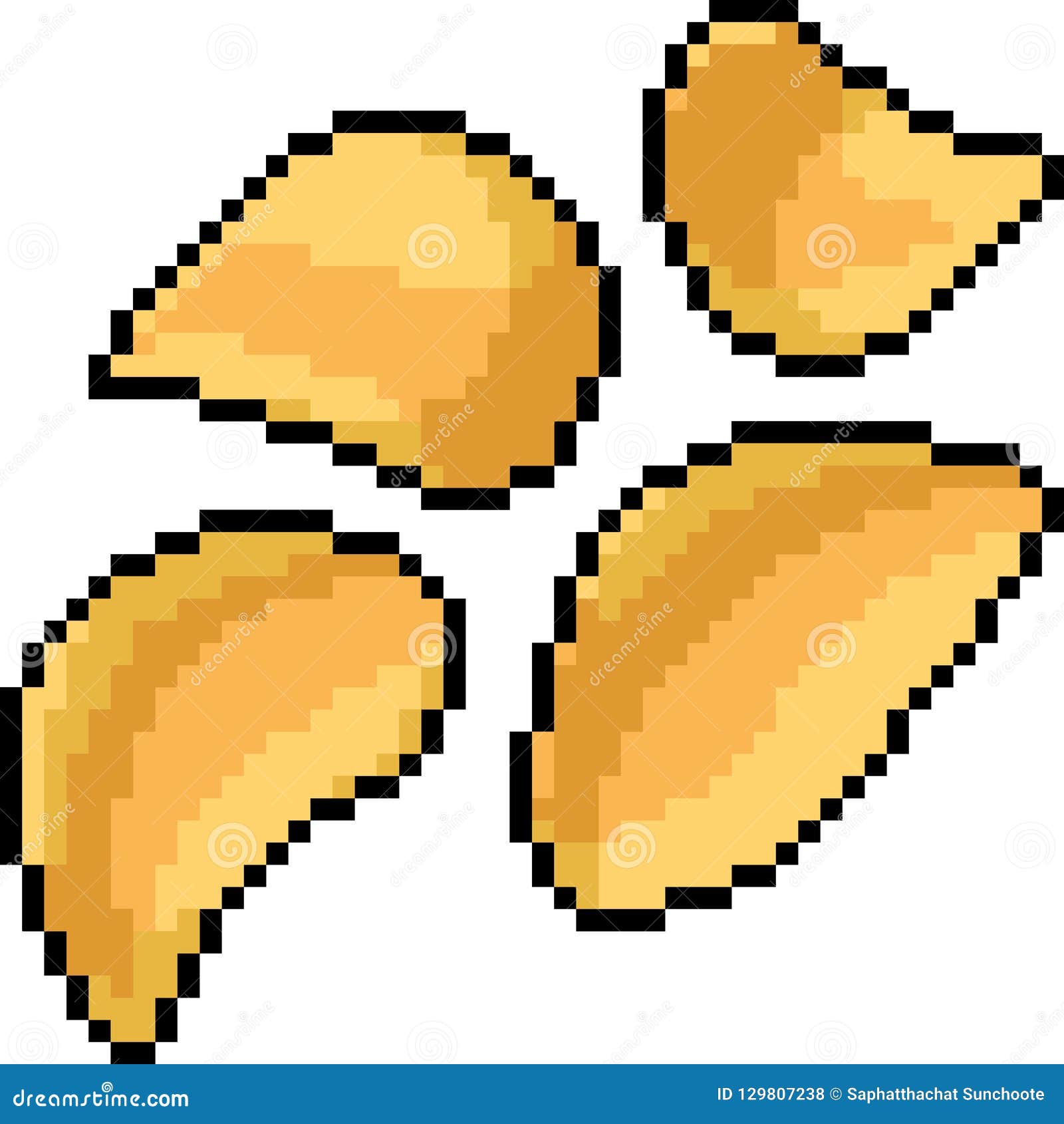 Pixel Art Potato Cartoon Vector | CartoonDealer.com #169700871