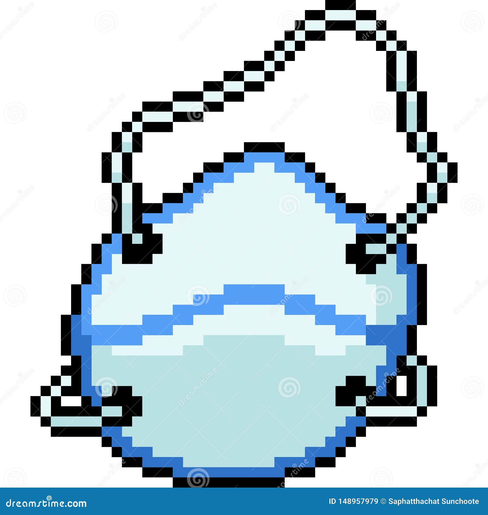 Vector Pixel Art Protective Mask Stock Vector - Illustration of vector ...