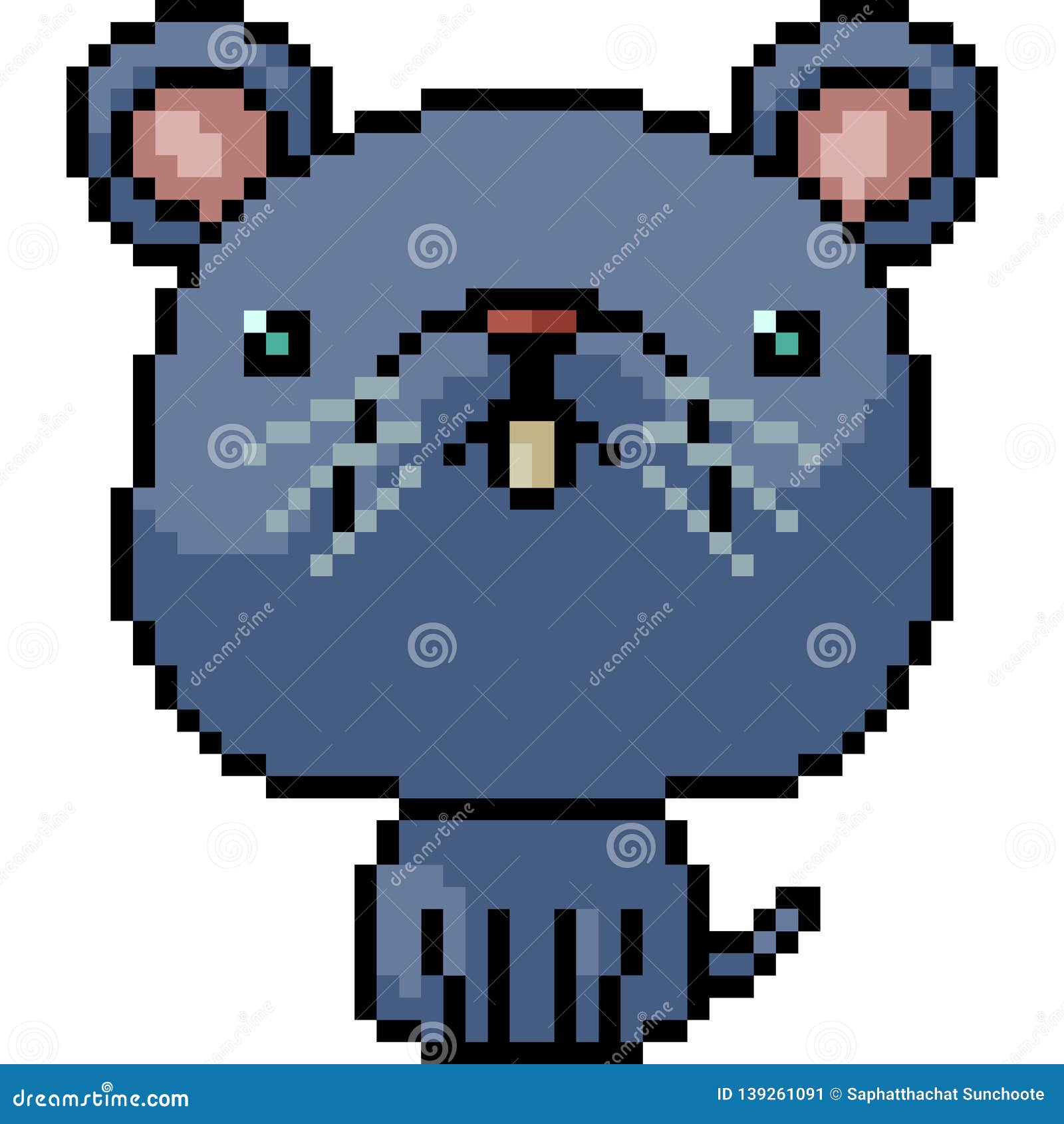 Vector pixel art rat stock vector. Illustration of child - 139261091