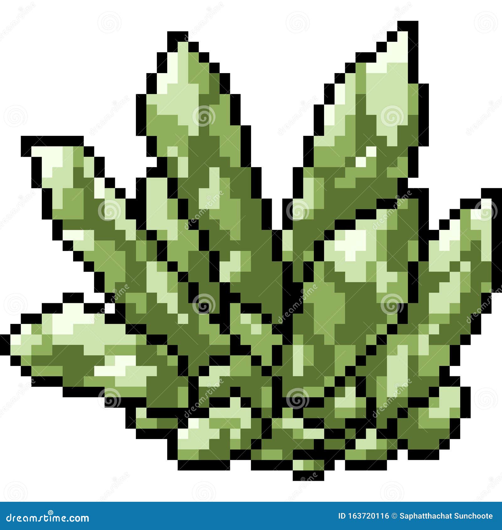 Vector Pixel Art Raw Crystal Stock Vector - Illustration of doodle ...