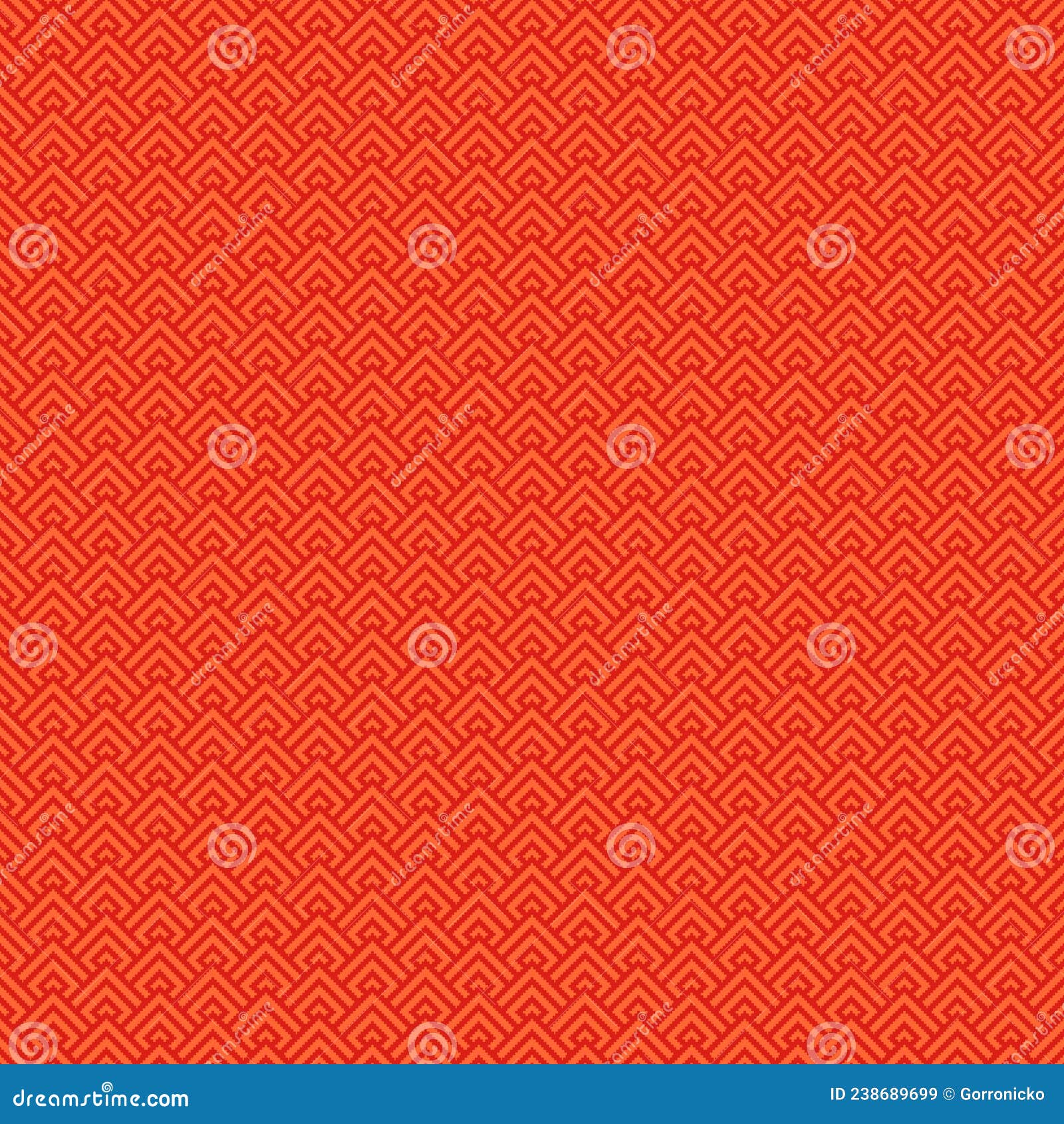 Vector Pixel Art Red Seamless Pattern of Minimalistic Geometric Scaly ...