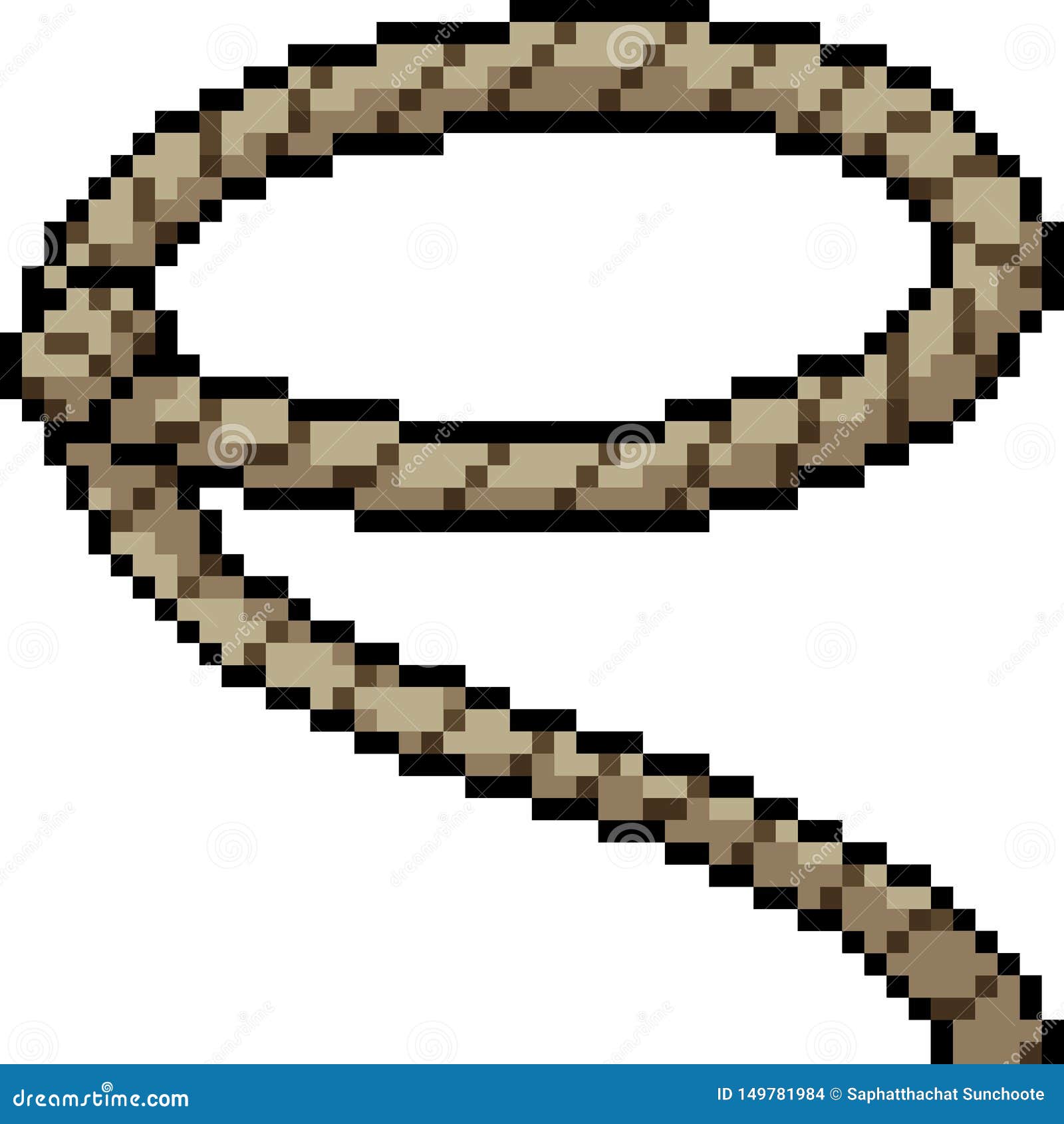 Vector pixel art rope stock vector. Illustration of rope - 149781984