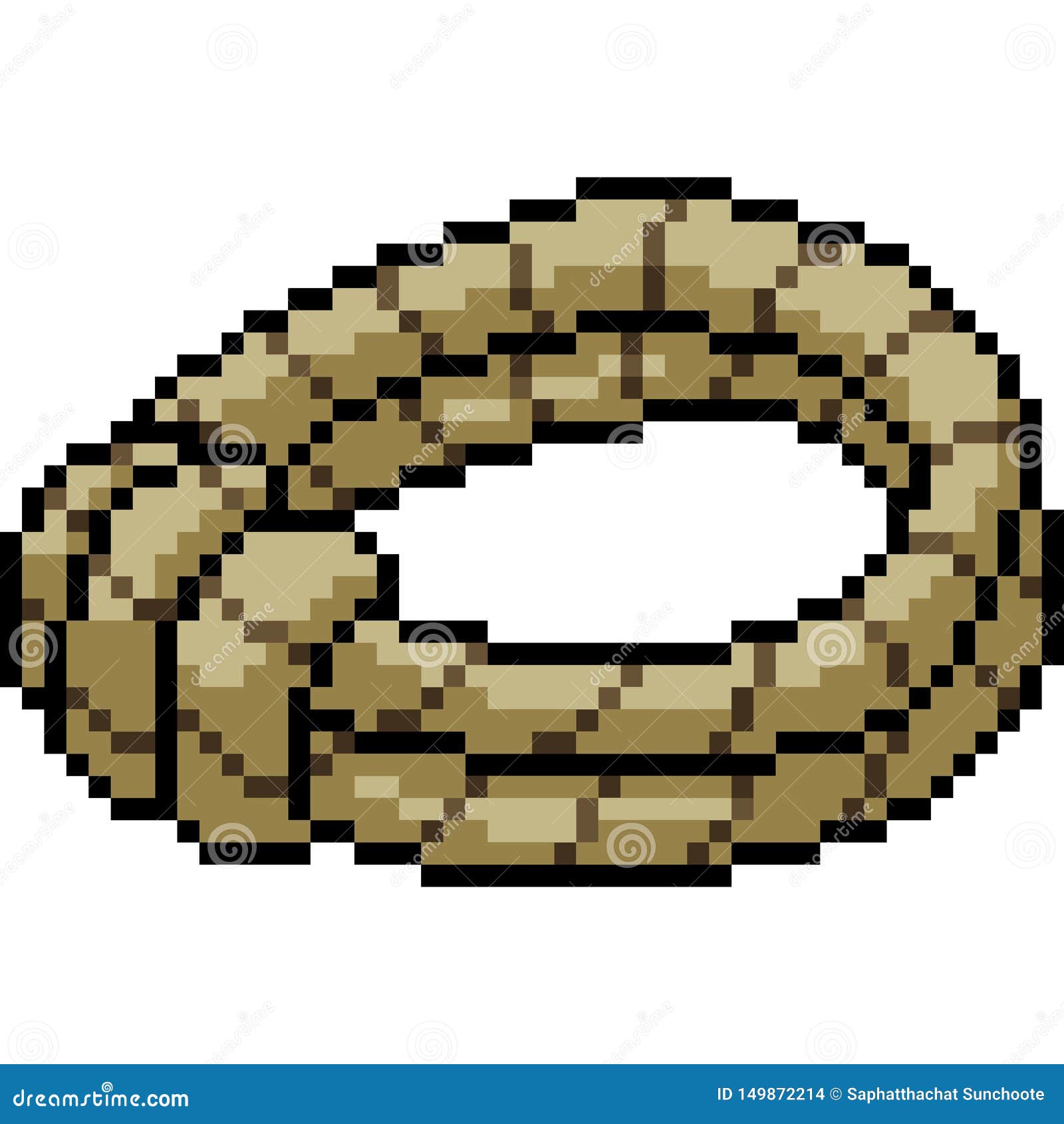 Vector pixel art rope stock vector. Illustration of cartoon - 149872214