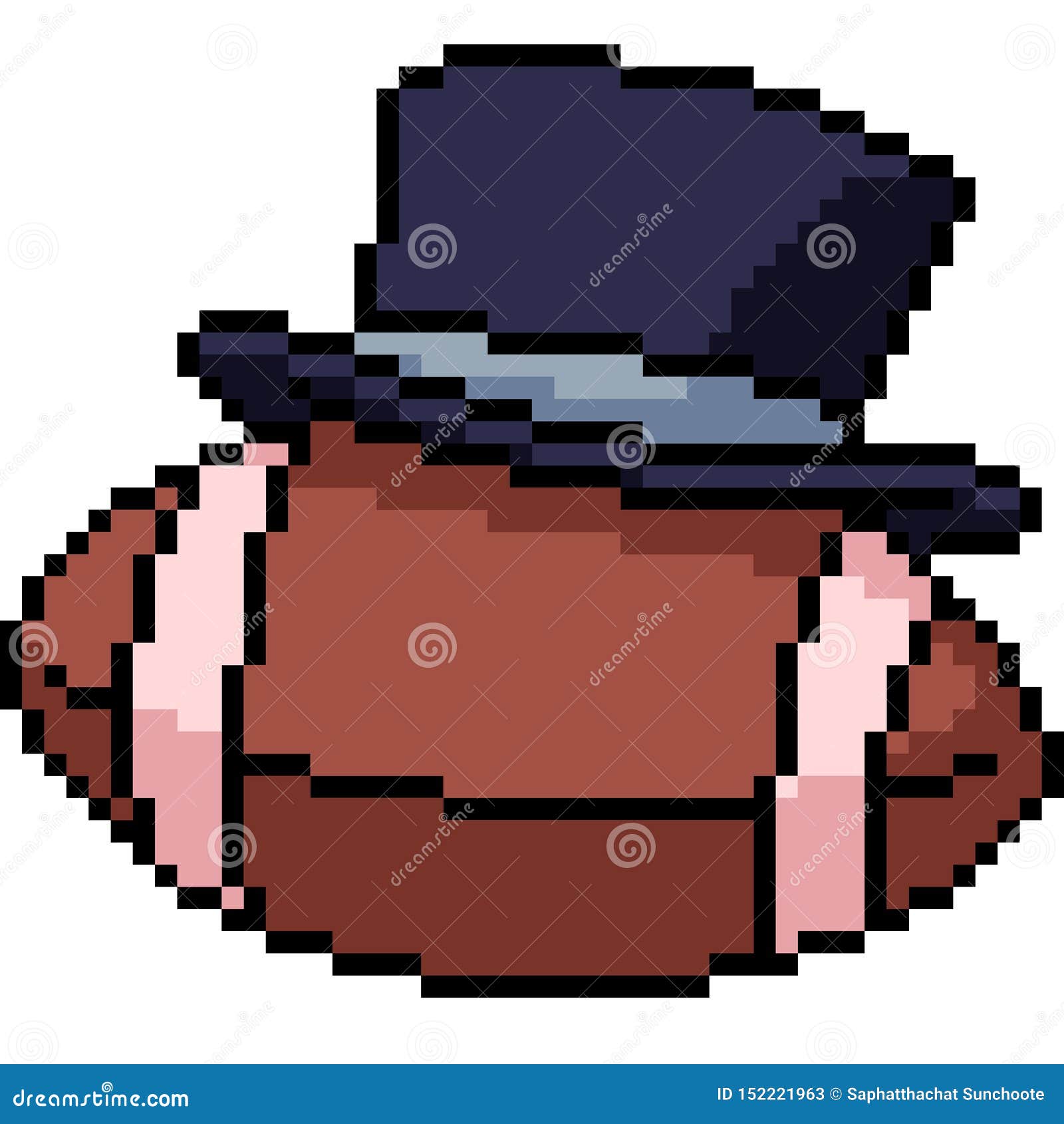 Pixel Art Rugby Ball Illustration Vector For Game Design ...