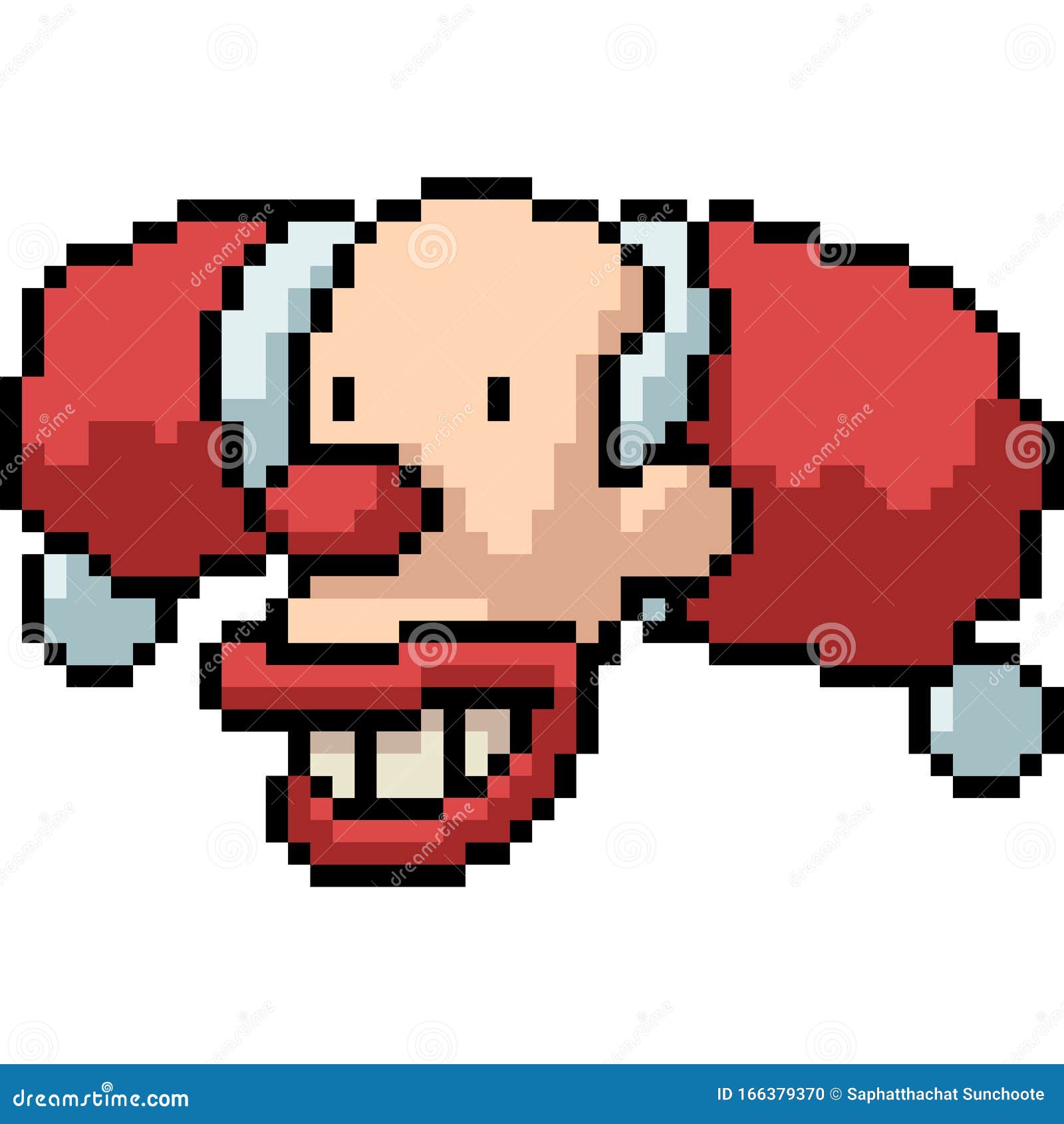 Vector Pixel Art Santa Clown Stock Vector - Illustration of smile, head ...