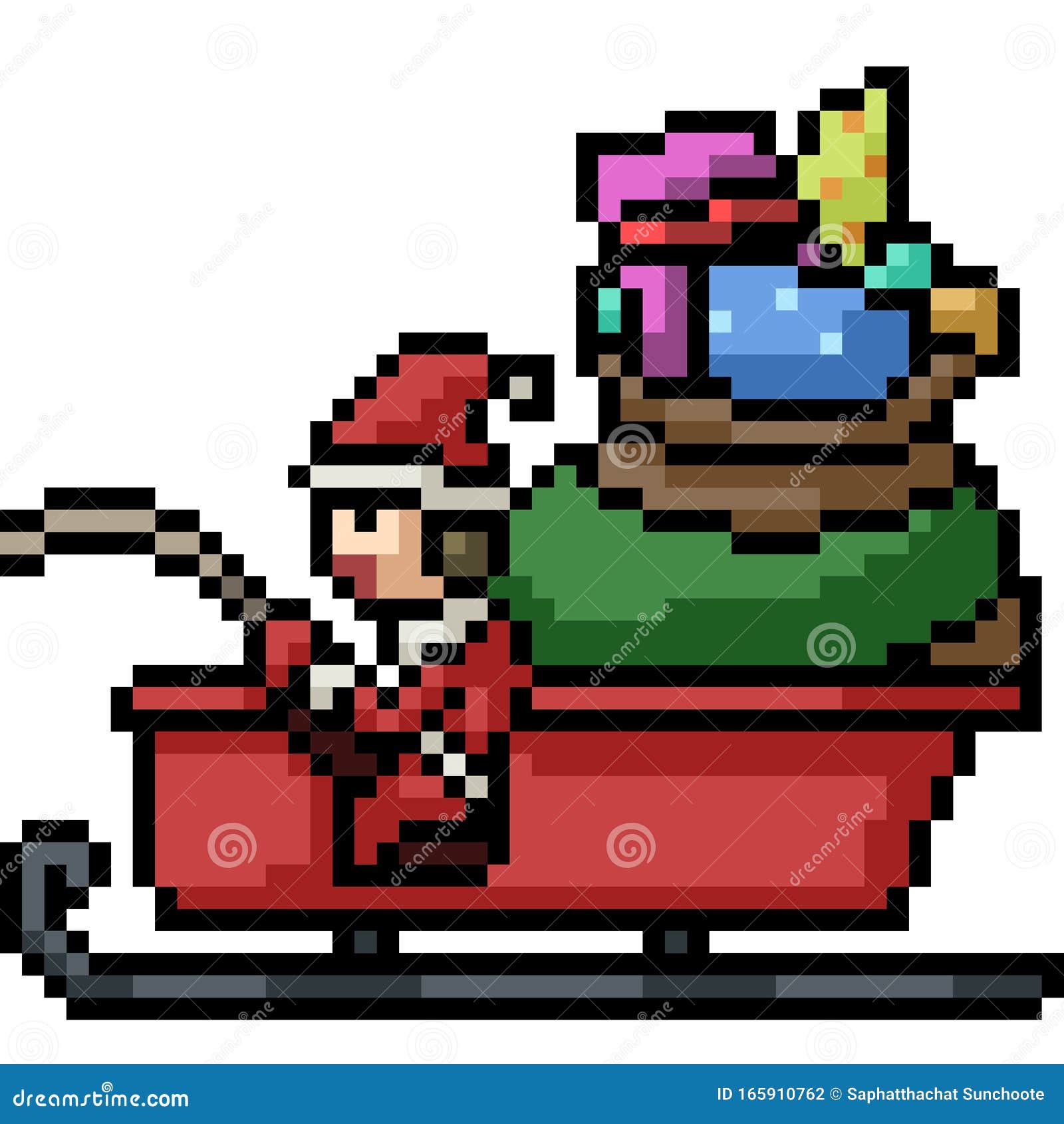 Vector pixel art santa stock vector. Illustration of cute - 165910762 Vector pixel art santa stock vector. Illustration of cute - 165910762