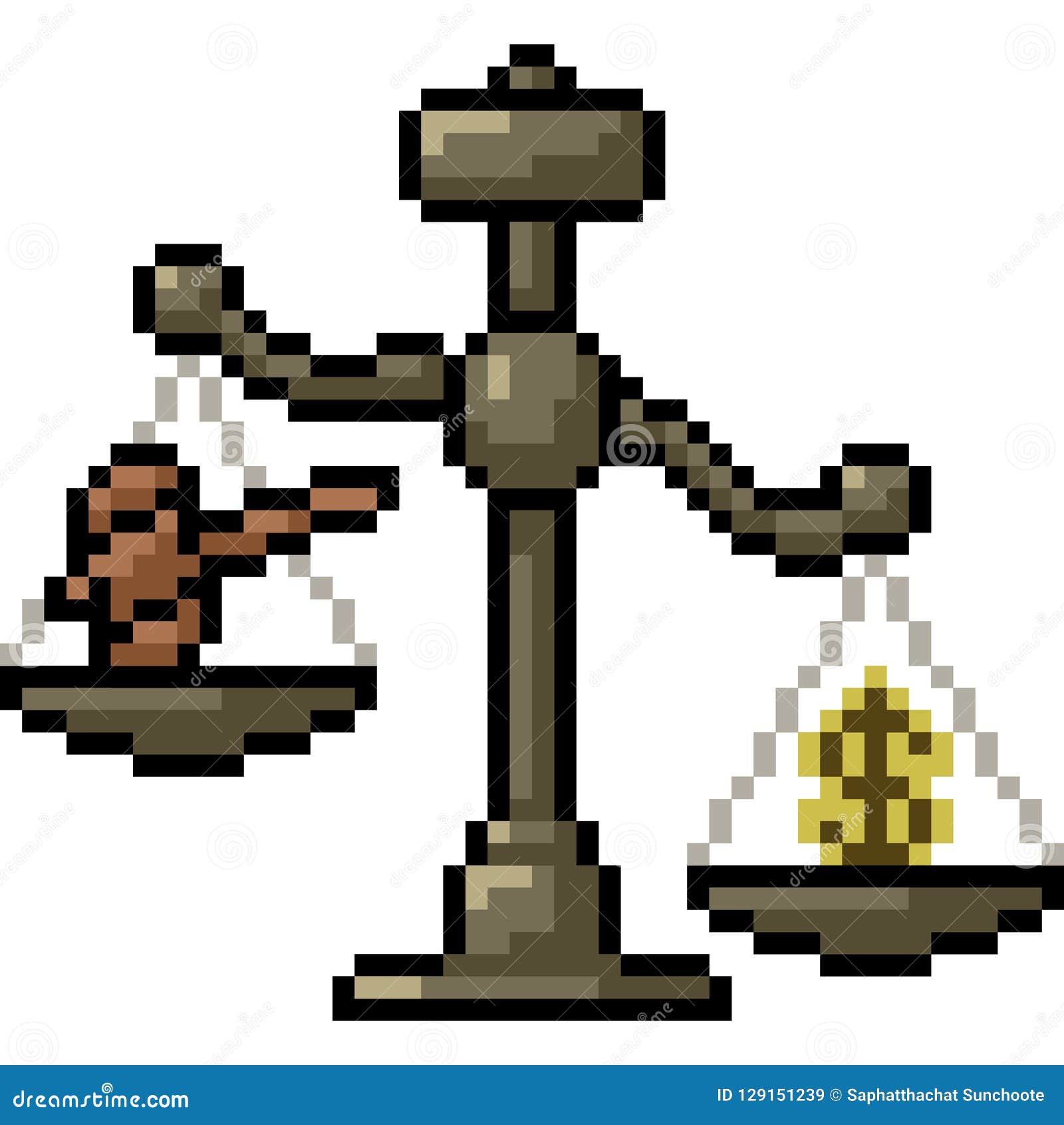 Pixel Art Scale Illustration Vector For Game Design | CartoonDealer.com ...