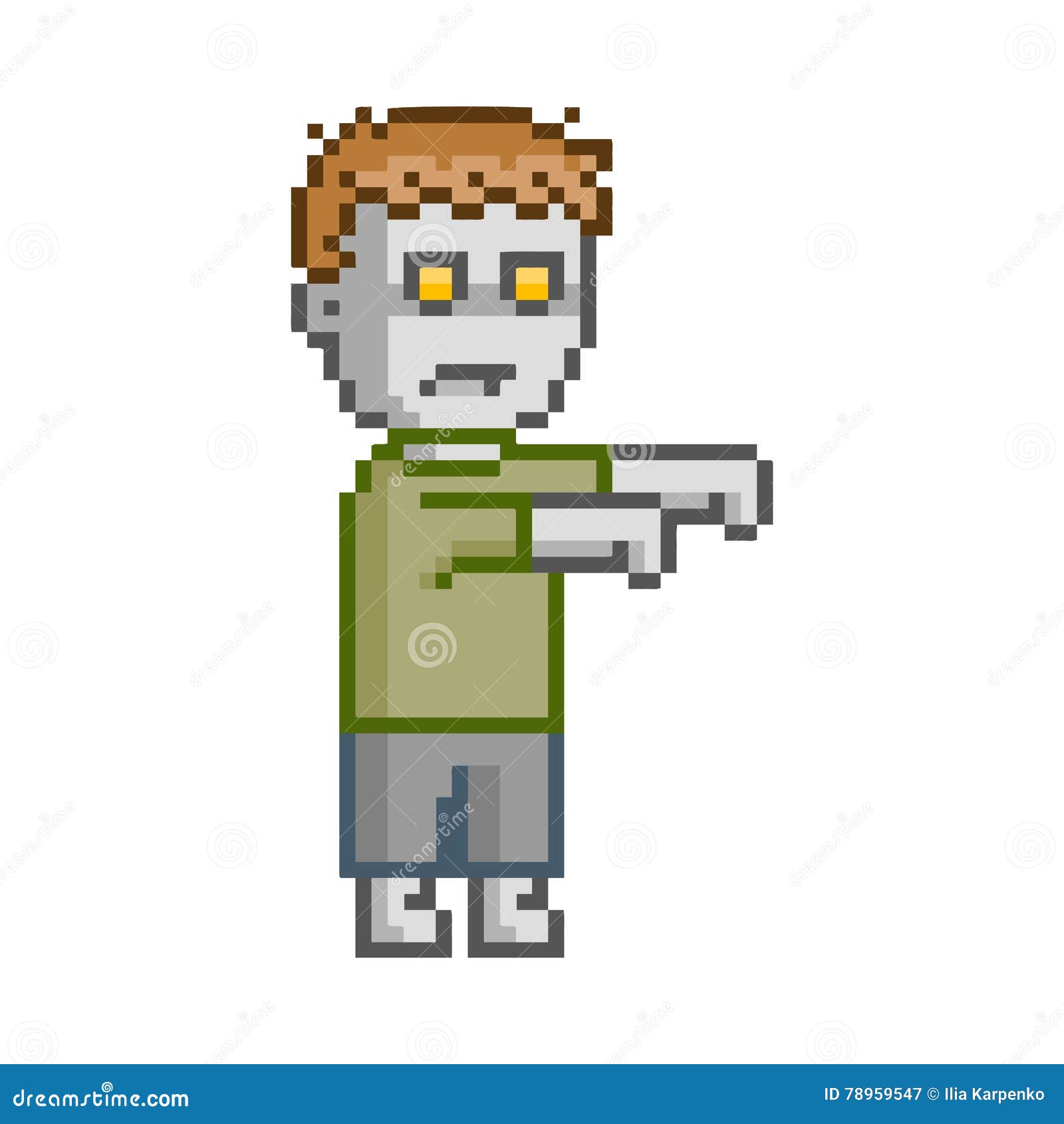 Vector Pixel Art Set Zombie For Game Royalty-Free Stock Photo ... Vector Pixel Art Set Zombie For Game Royalty-Free Stock Photo ...