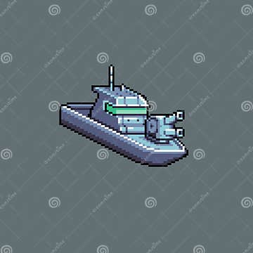 Vector Pixel art ship stock vector. Illustration of embriodery - 246221295