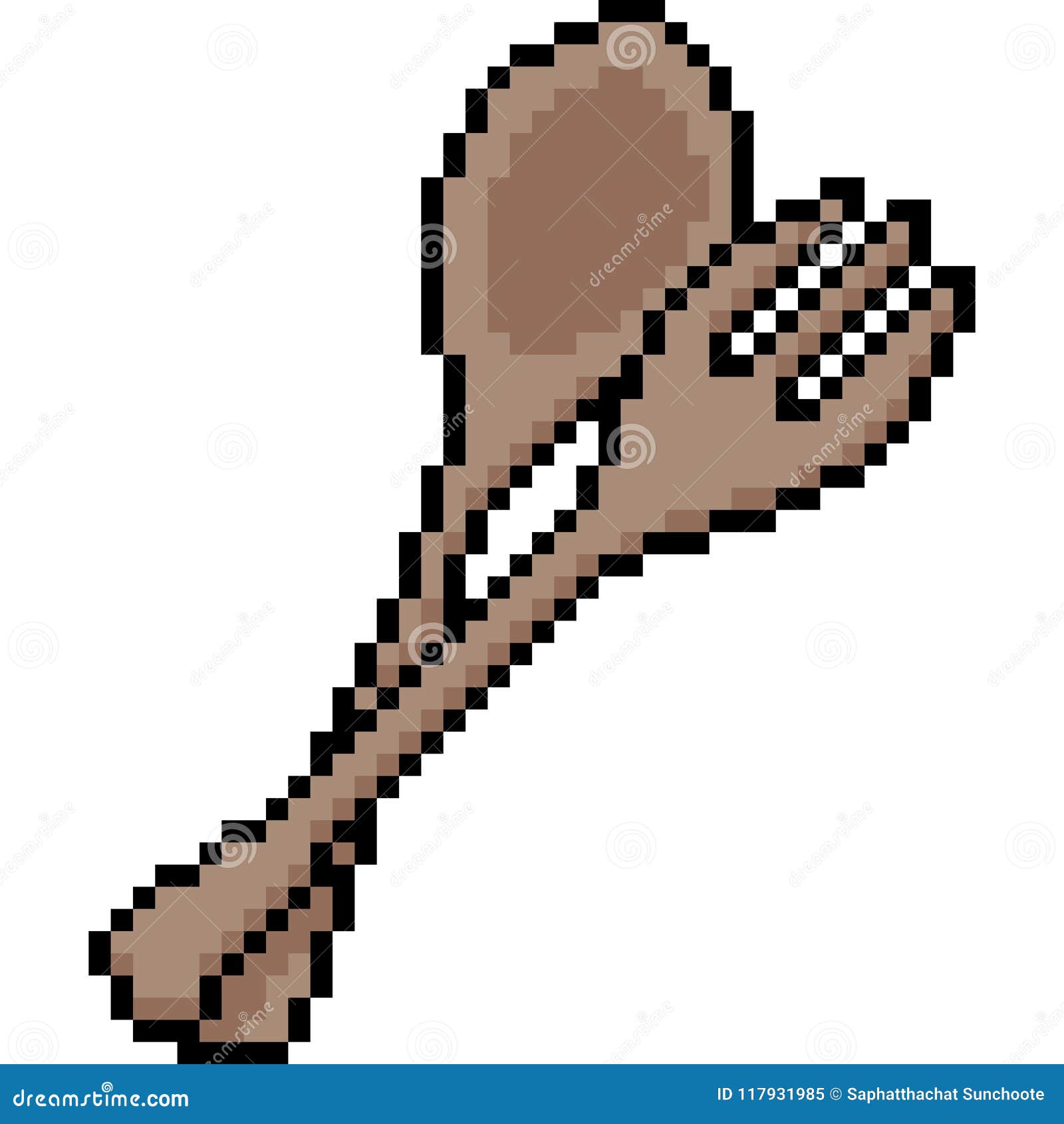 Pixel Art Fork With Vibrant Colors By Pixelplantmaster Royalty-Free ...