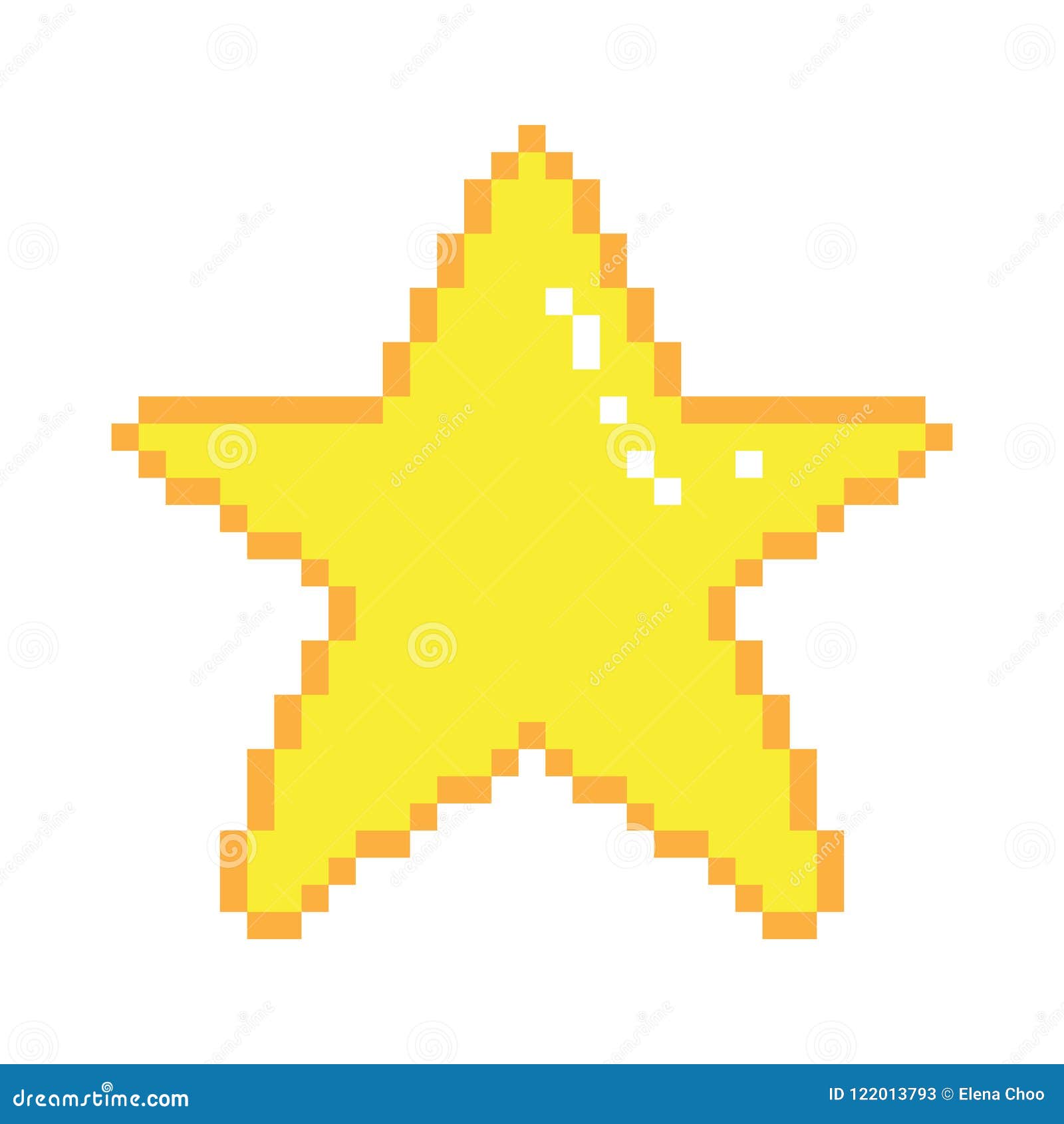 Vector pixel art star stock vector. Illustration of hipster - 122013793