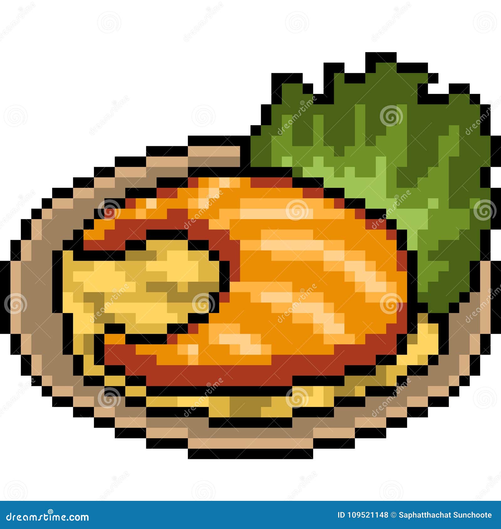 Vector pixel art steak stock vector. Illustration of dinner - 109521148