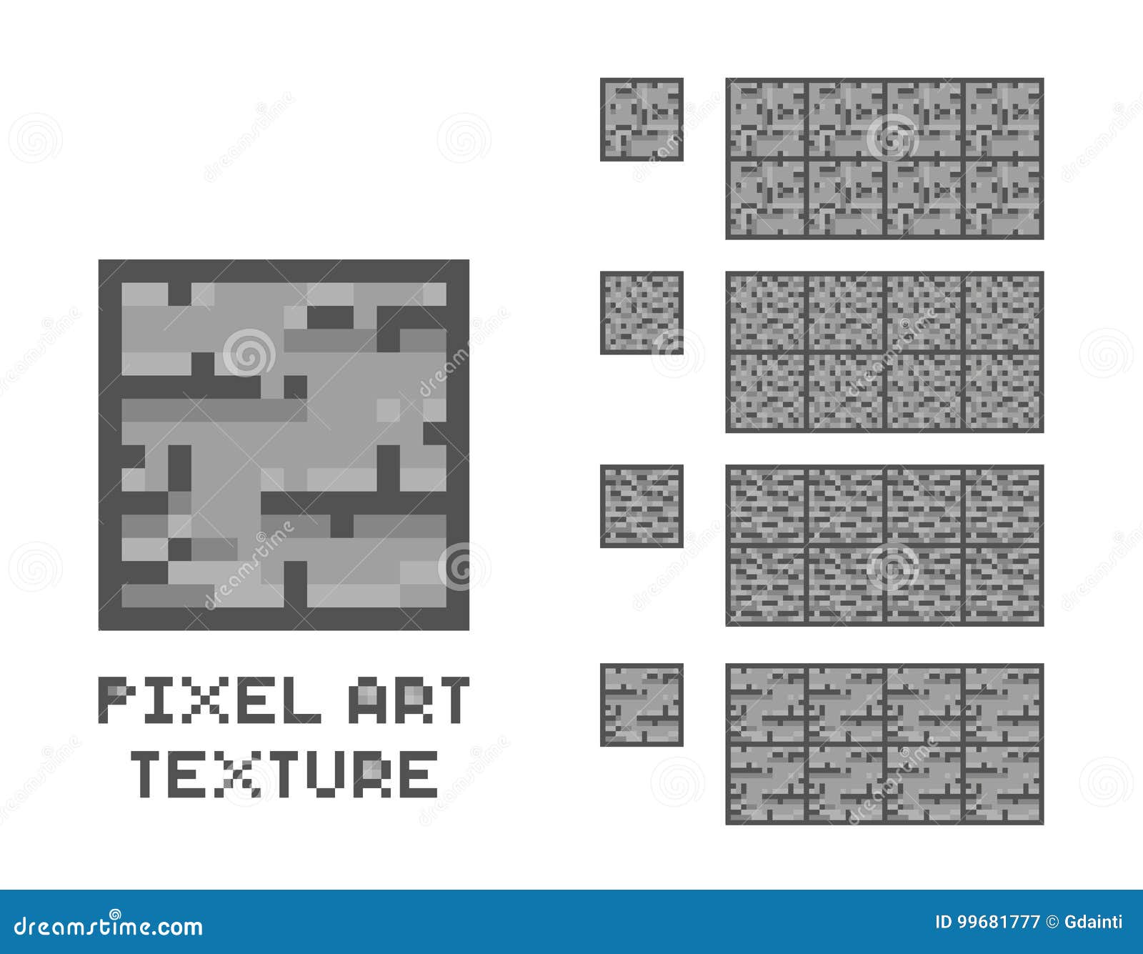Vector Pixel Art Stone Texture. Stone Wall Pattern. Retro Game Element ... Vector Pixel Art Stone Texture. Stone Wall Pattern. Retro Game Element ...