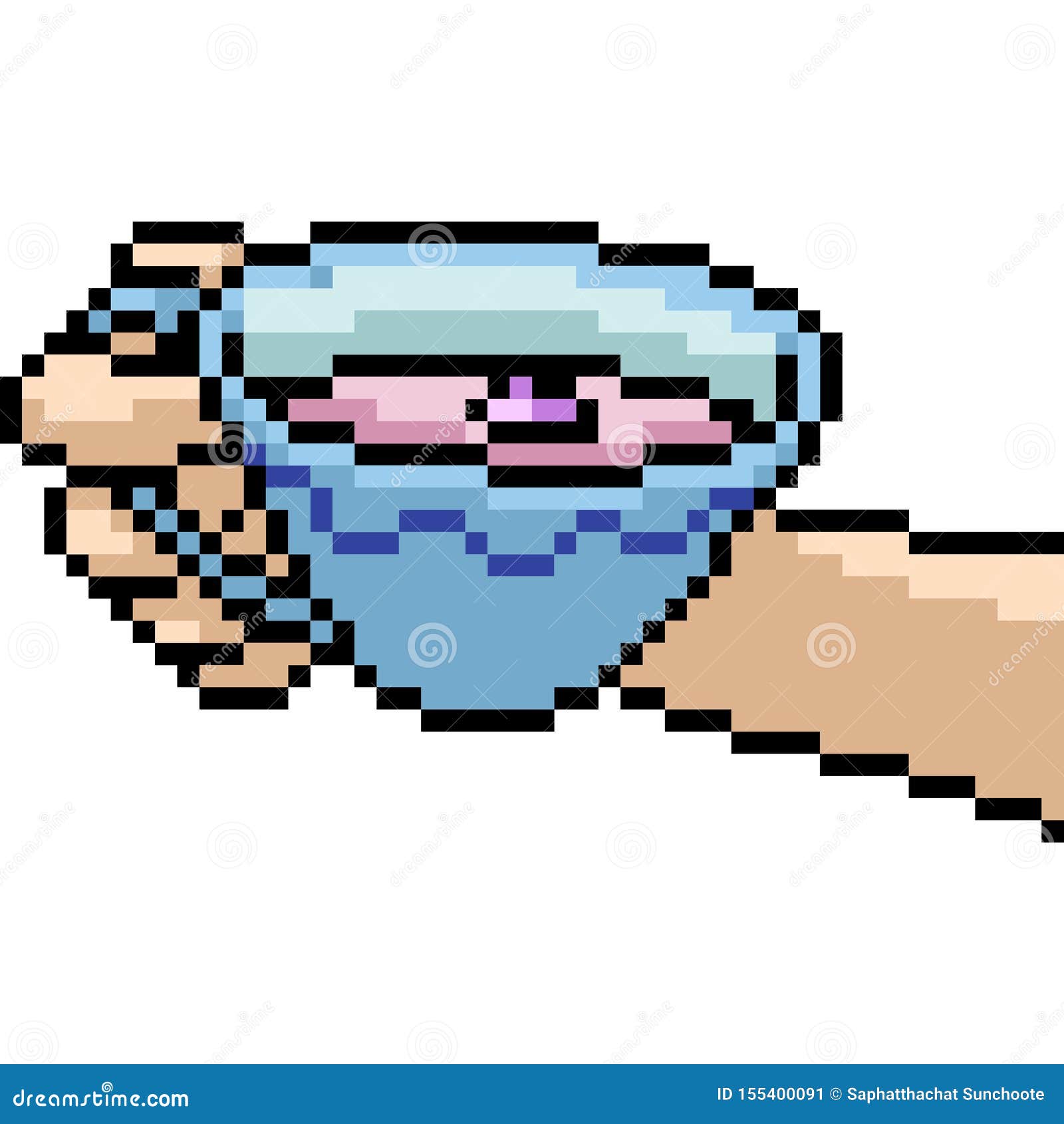 Vector pixel art tea drink stock vector. Illustration of cartoon ...