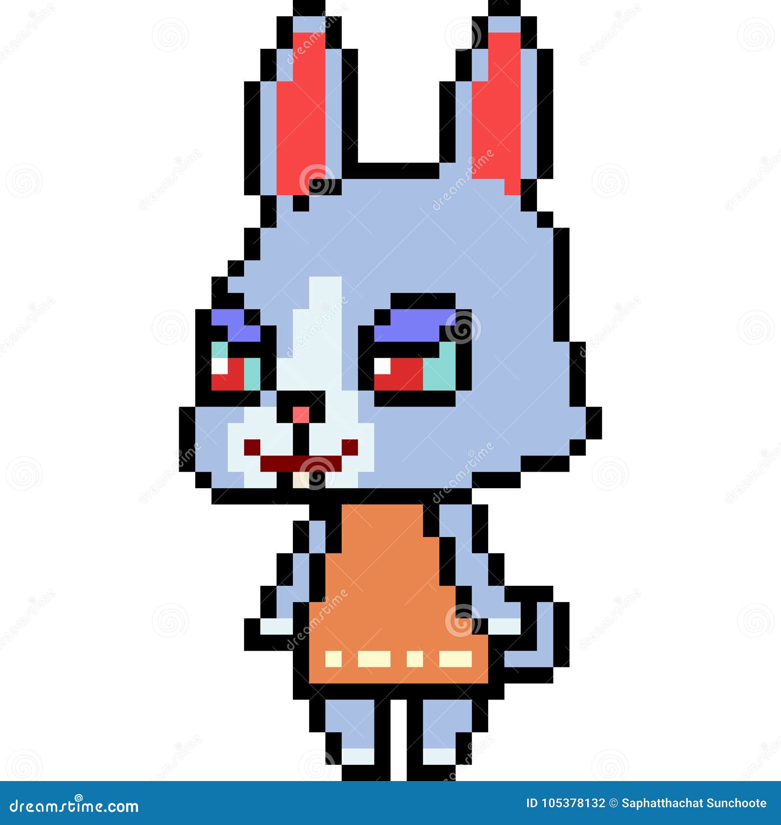 Vector pixel art tooth stock vector. Illustration of cute - 105378132