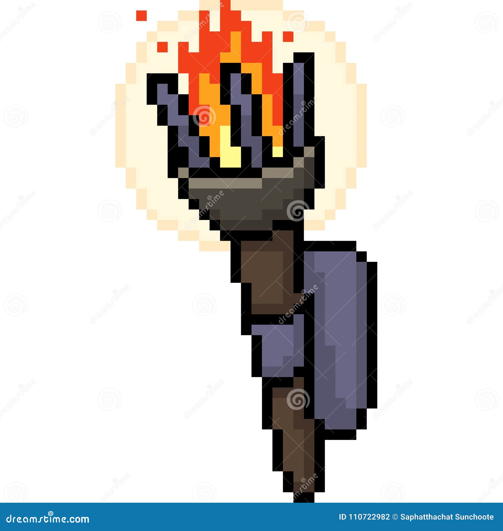 Vector pixel art torch stock vector. Illustration of pixel - 110722982 Vector pixel art torch stock vector. Illustration of pixel - 110722982