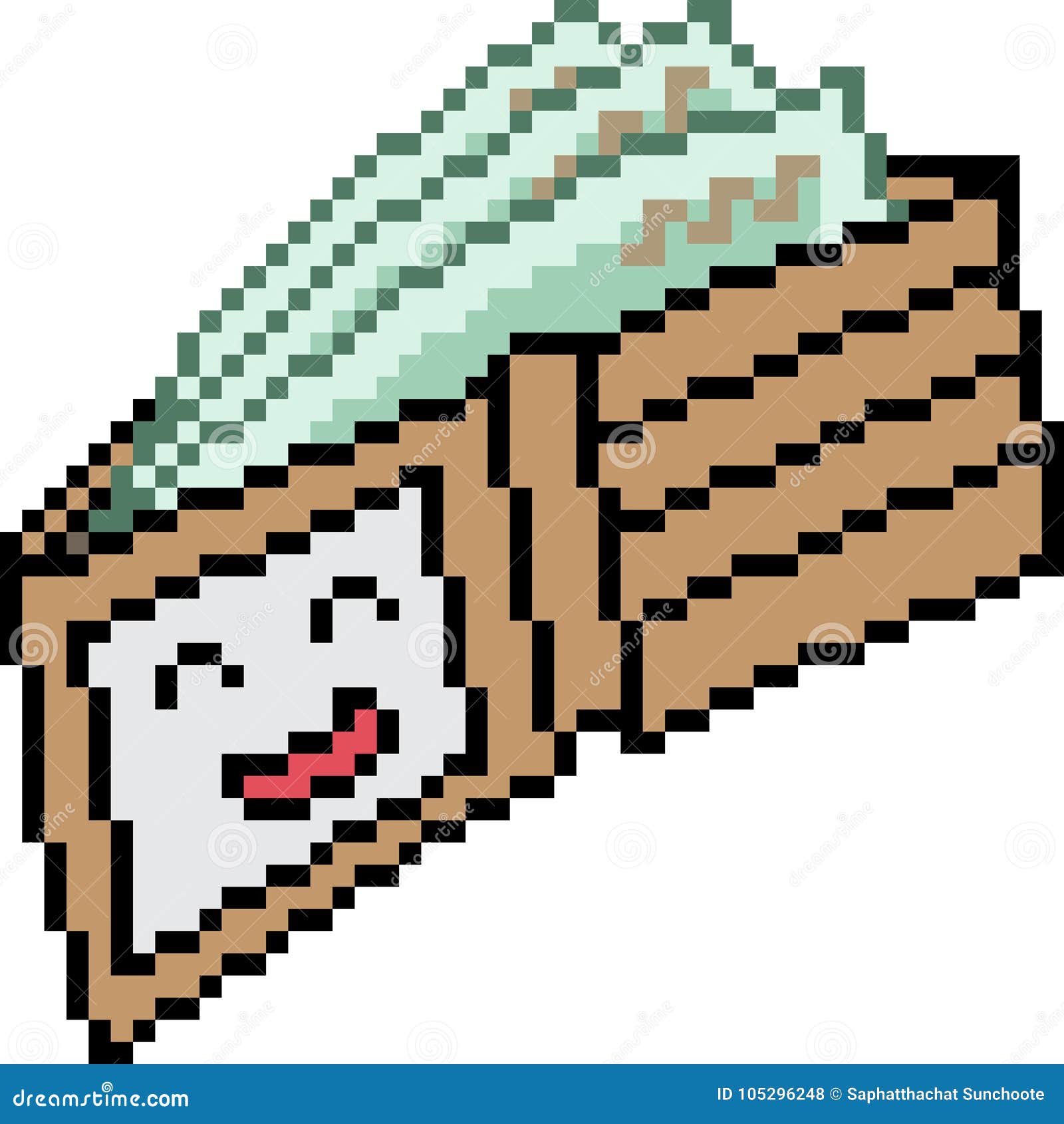 Vector Pixel Art Wallet Full Stock Vector - Illustration of wallet ...