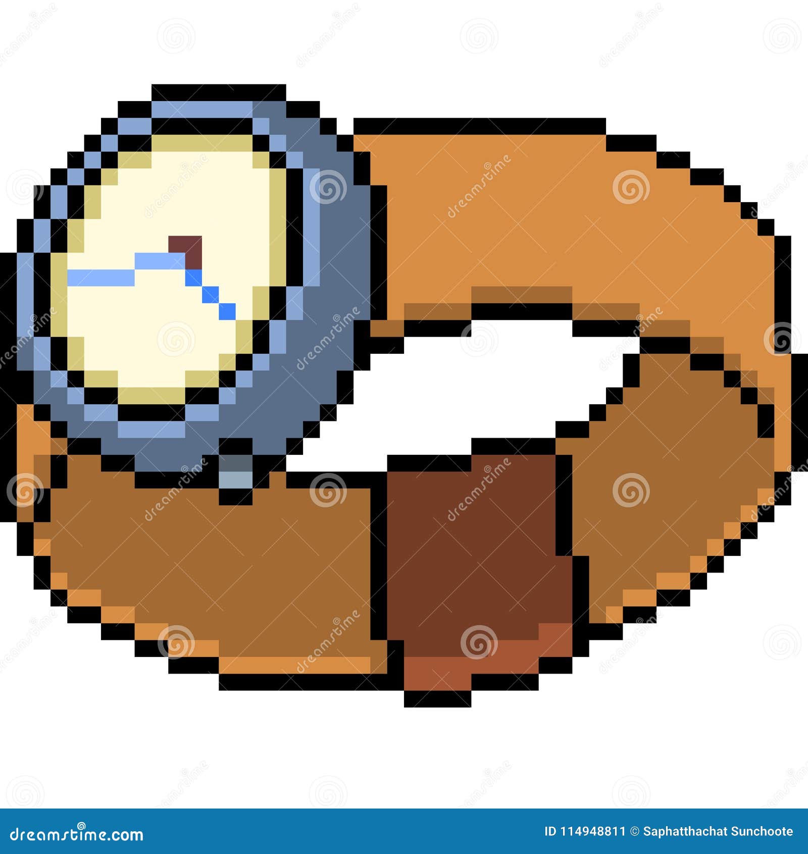 Pixel Art Watch Illustration Vector For Game Design | CartoonDealer.com ...