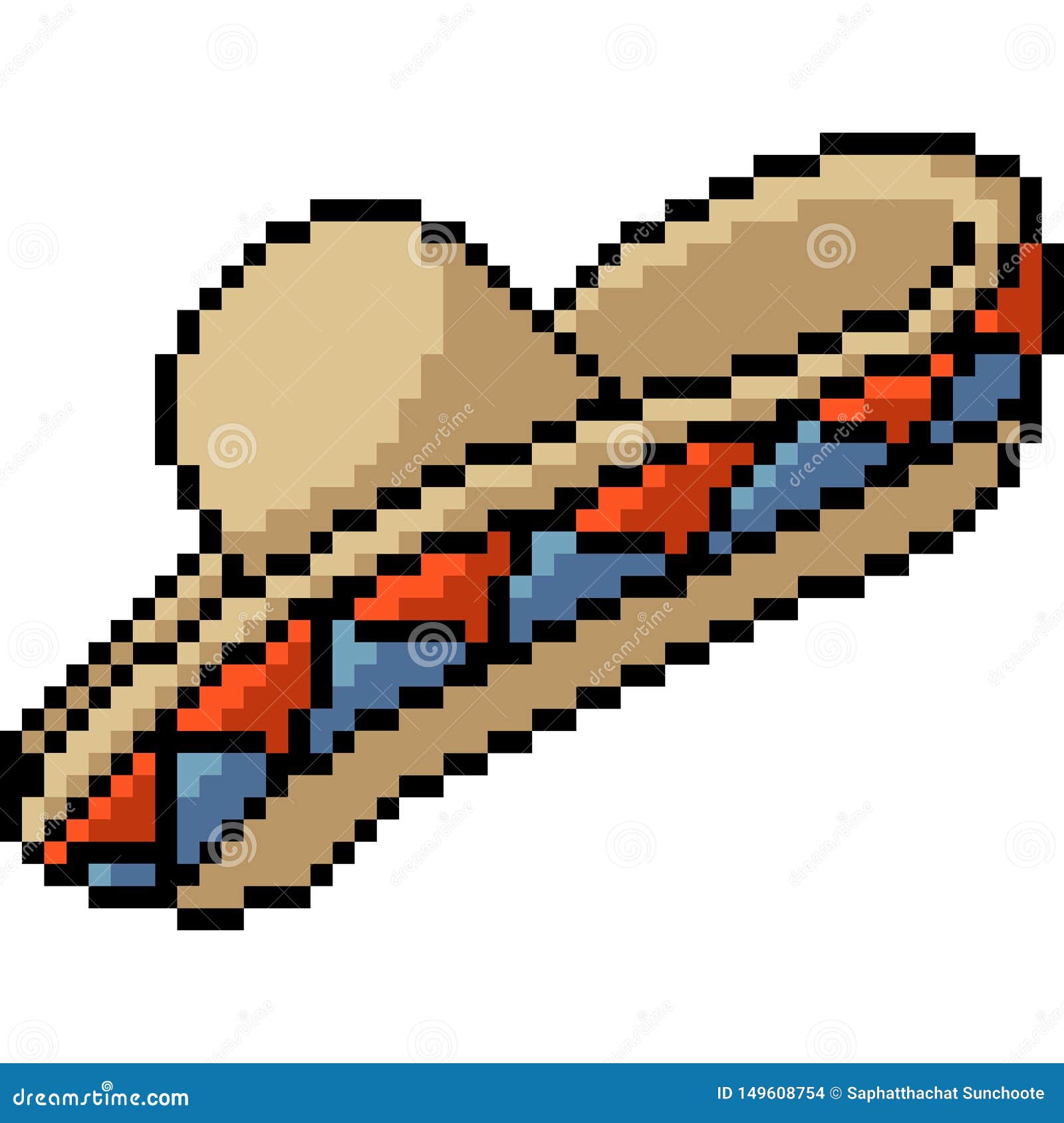 Vector Pixel Art Weatern Hat Stock Vector - Illustration of icon ...